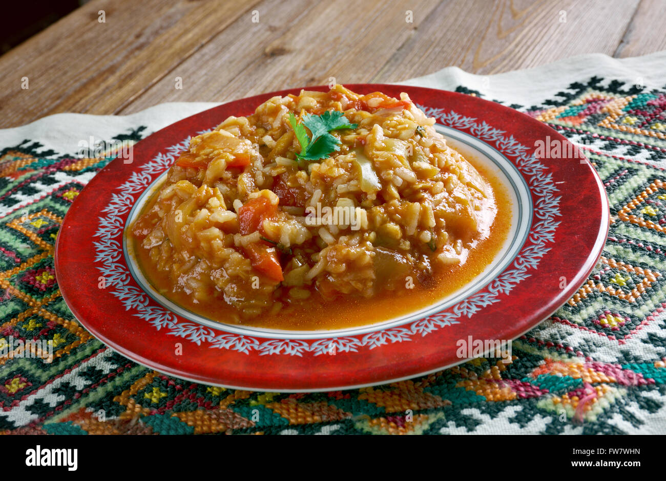 Paprykarz szczecinski. Polish paste made by ,fish paste mixing with ...