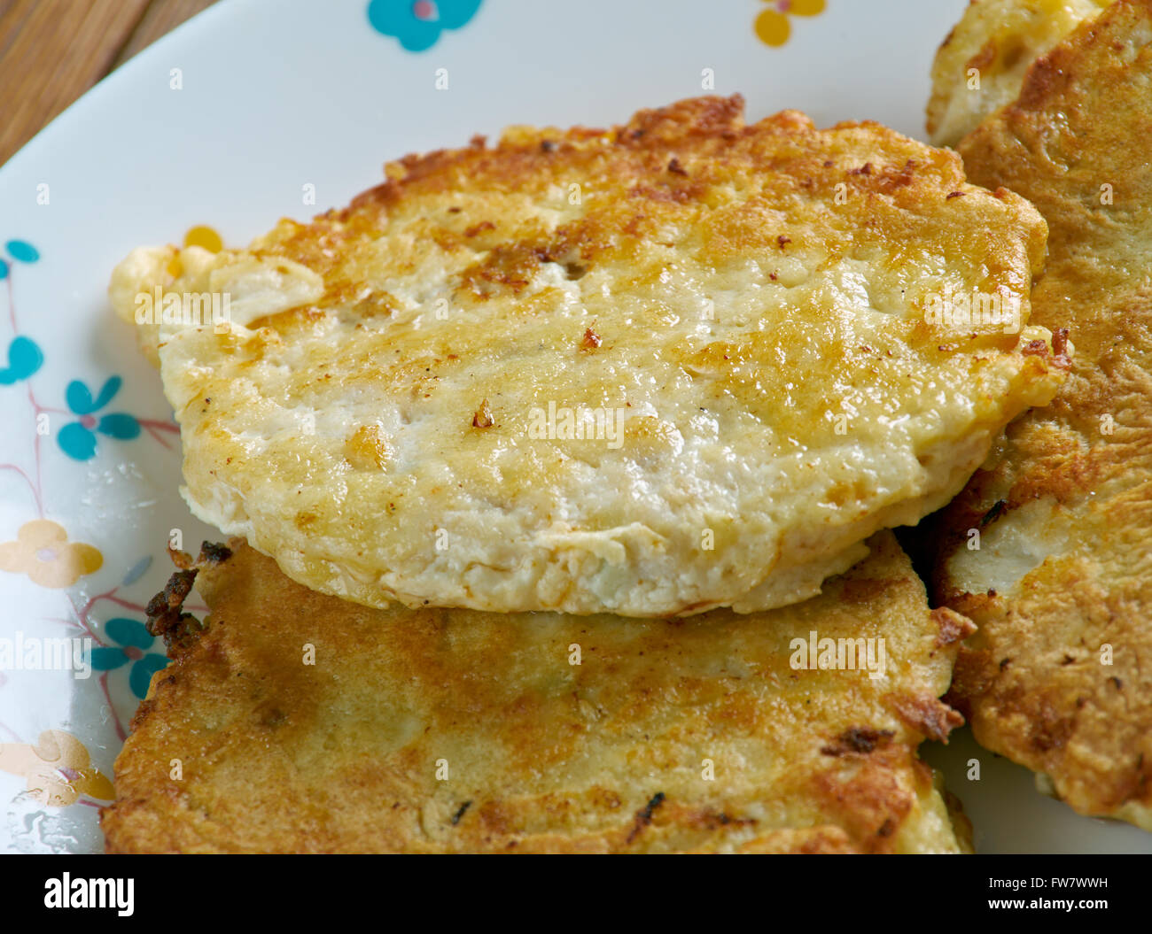 Whitebait fritters fry o fish Stock Photo - Alamy