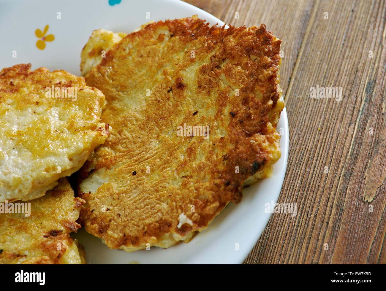 Whitebait fritters fry o fish Stock Photo - Alamy