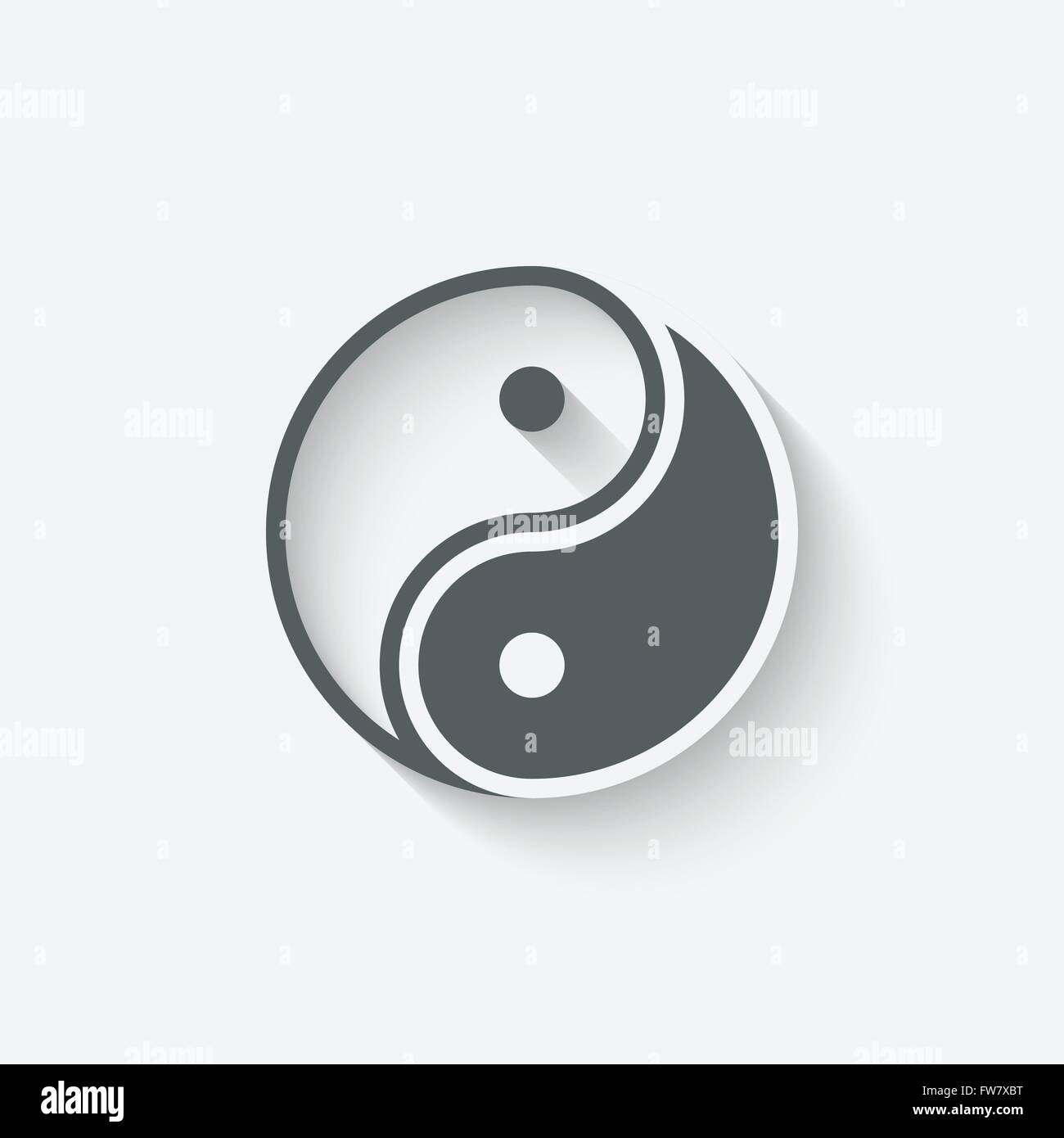Yin yang vectors hi-res stock photography and images - Alamy