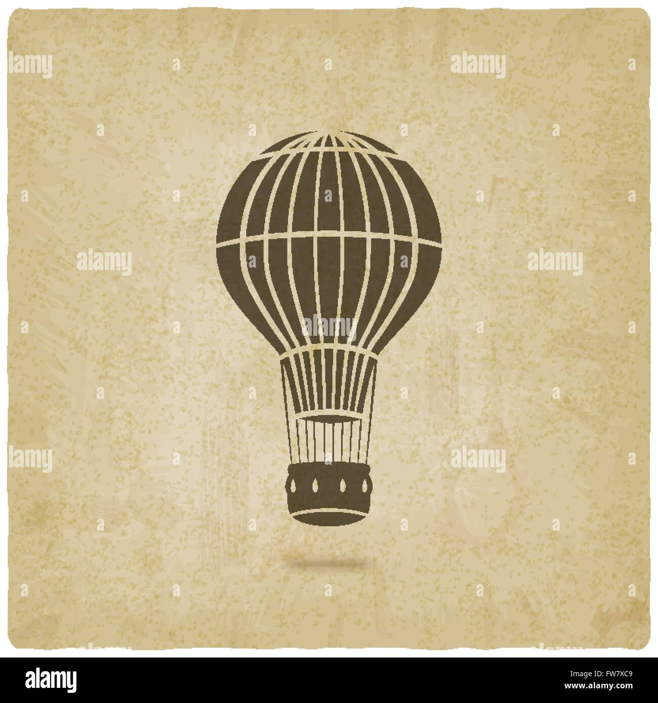 hot air balloon old background - vector illustration. eps 10 Stock ...