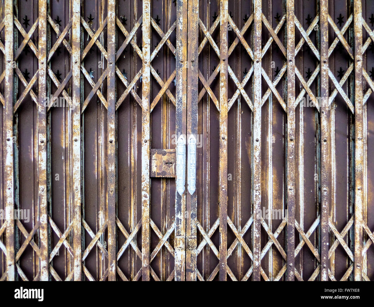Iron door, old and rust iron gate Stock Photo - Alamy