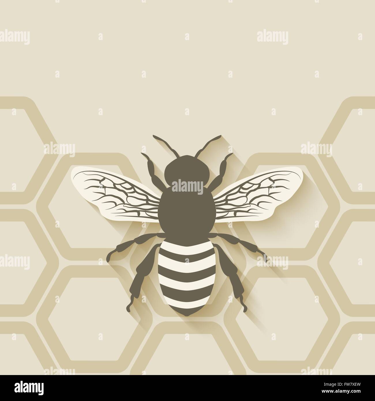 Stylized bee hi-res stock photography and images - Alamy