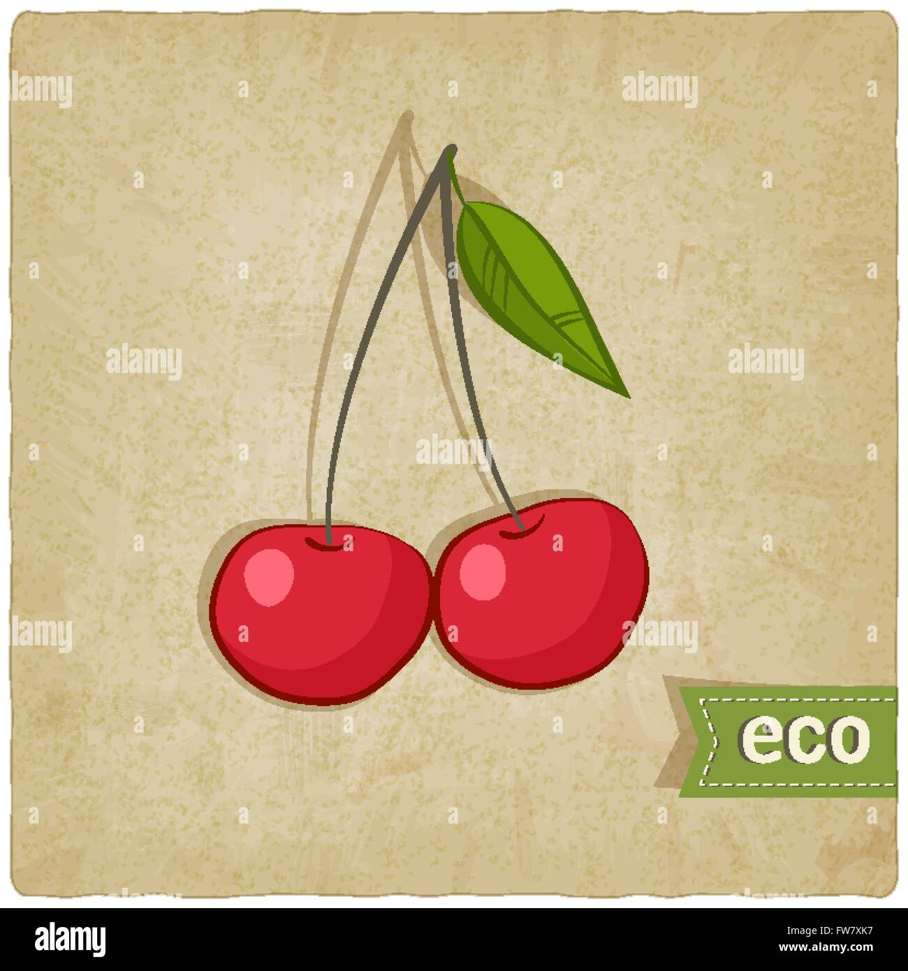 fruit eco old background - vector illustration. eps 10 Stock Vector ...