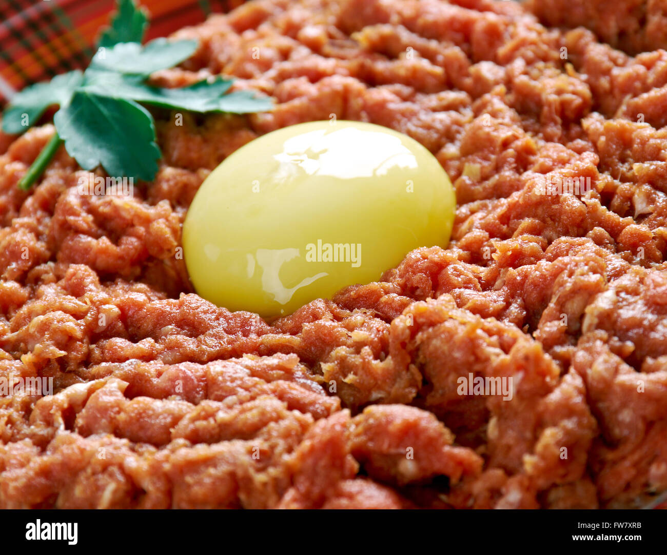 Filet americain - tartare beef. popular in Belgium and the Netherlands ...