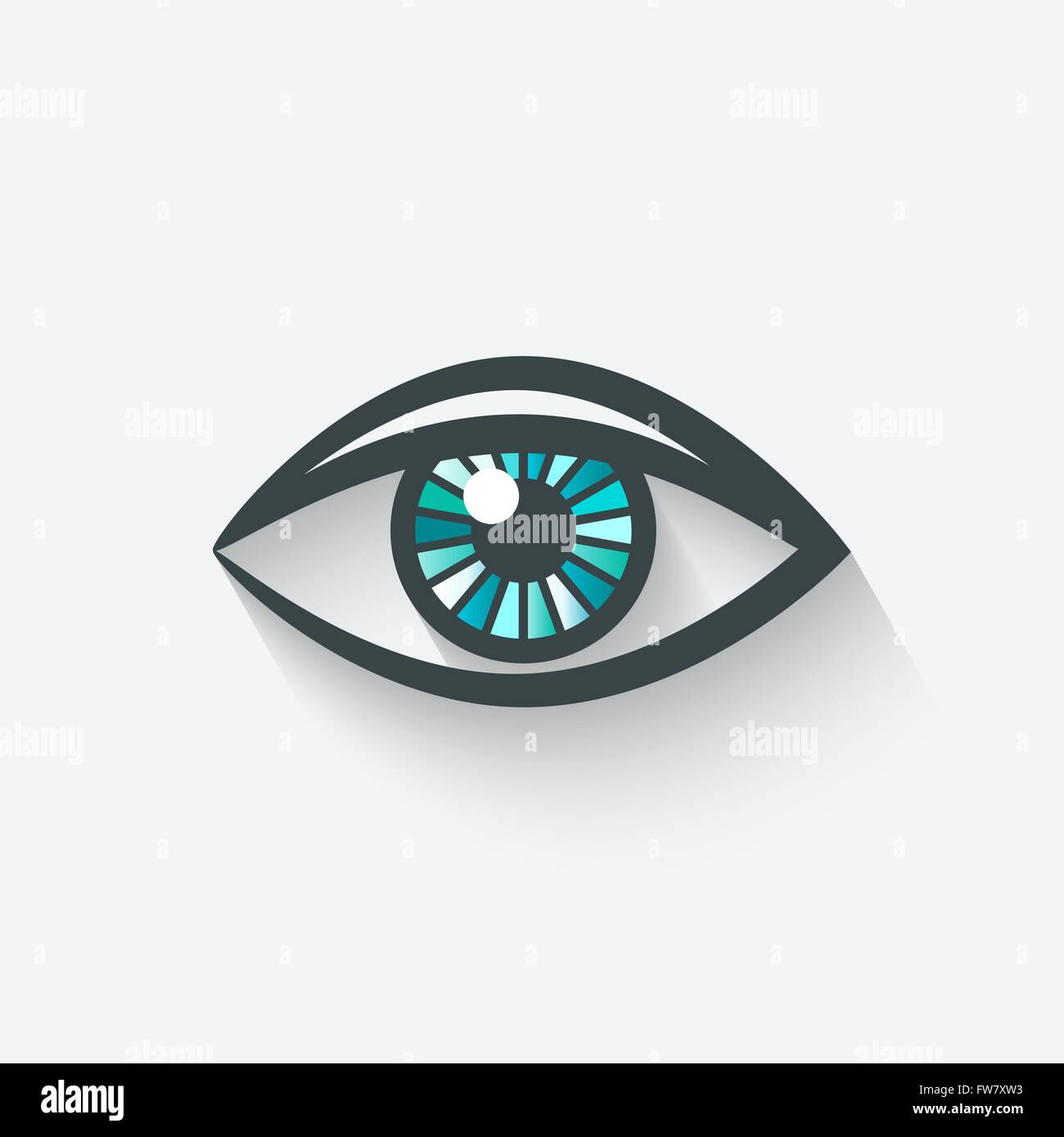 color eye icon- vector illustration. eps 10 Stock Vector Image & Art ...