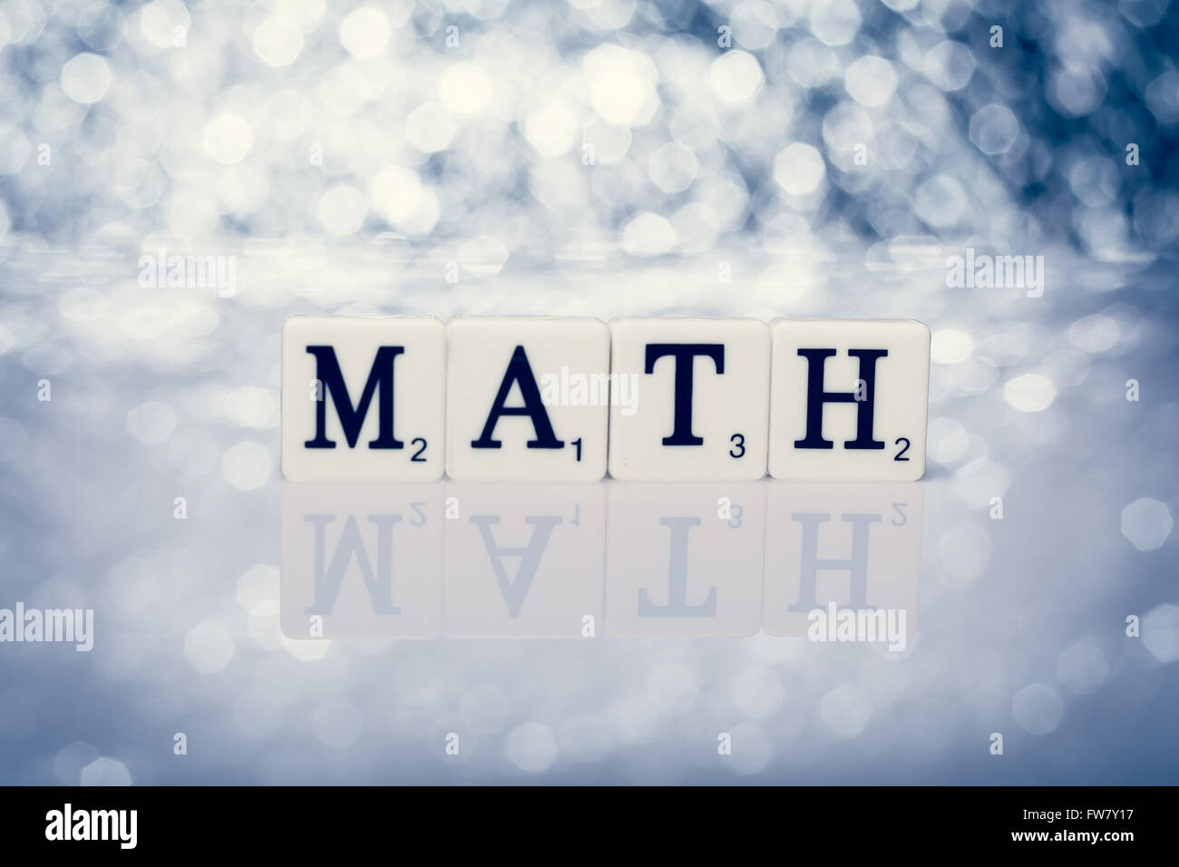 Math tiles hi-res stock photography and images - Alamy