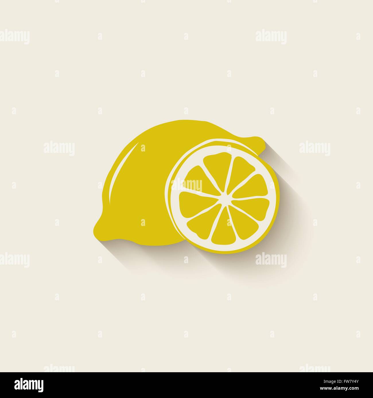 Lemon fruit symbol hi-res stock photography and images - Alamy