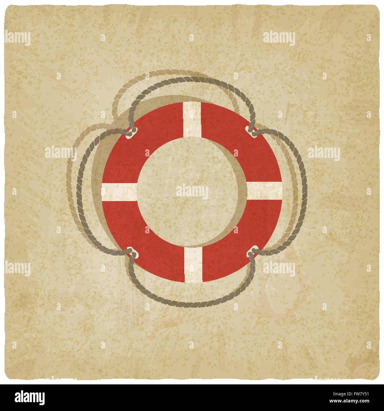 lifebuoy symbol old background - vector illustration. eps 10 Stock ...