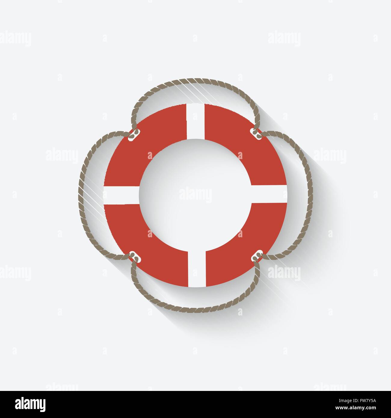 red lifebuoy symbol - vector illustration. eps 10 Stock Vector Image ...
