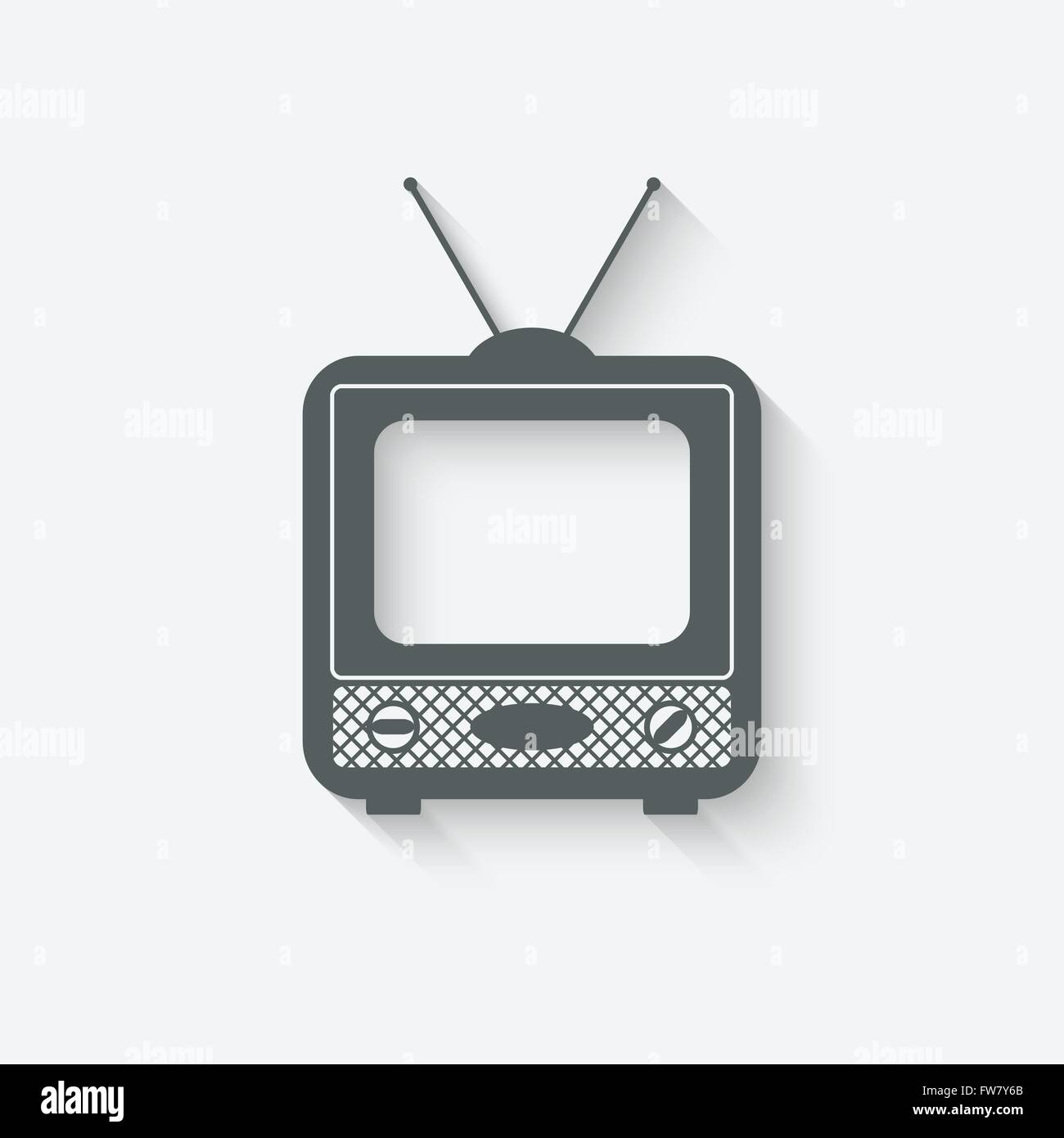 old television icon - vector illustration. eps 10 Stock Vector Image ...