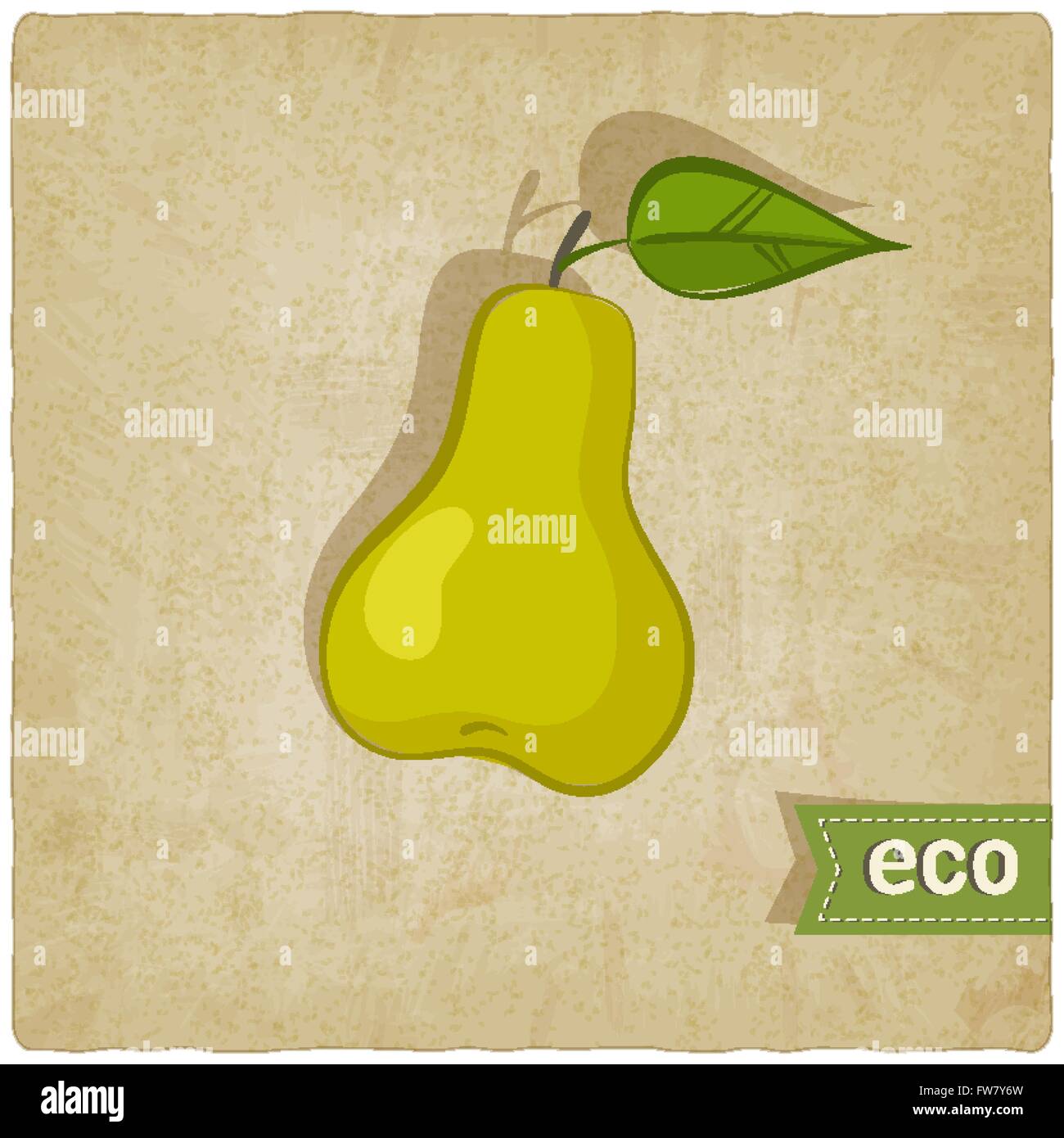 fruit eco old background - vector illustration. eps 10 Stock Vector ...
