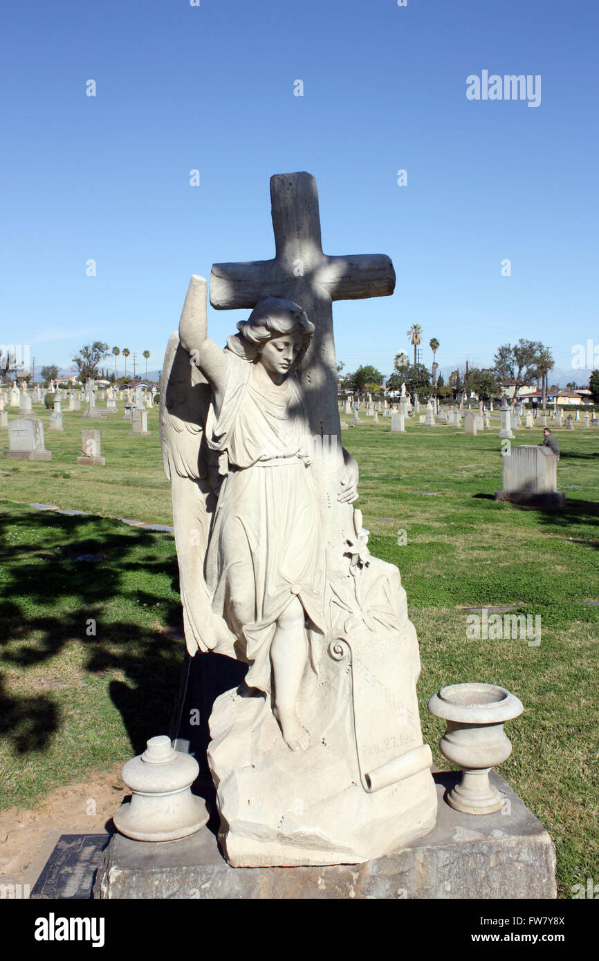 Celebrity final resting places - Calvary Cemetery. Featuring: Dominguez ...