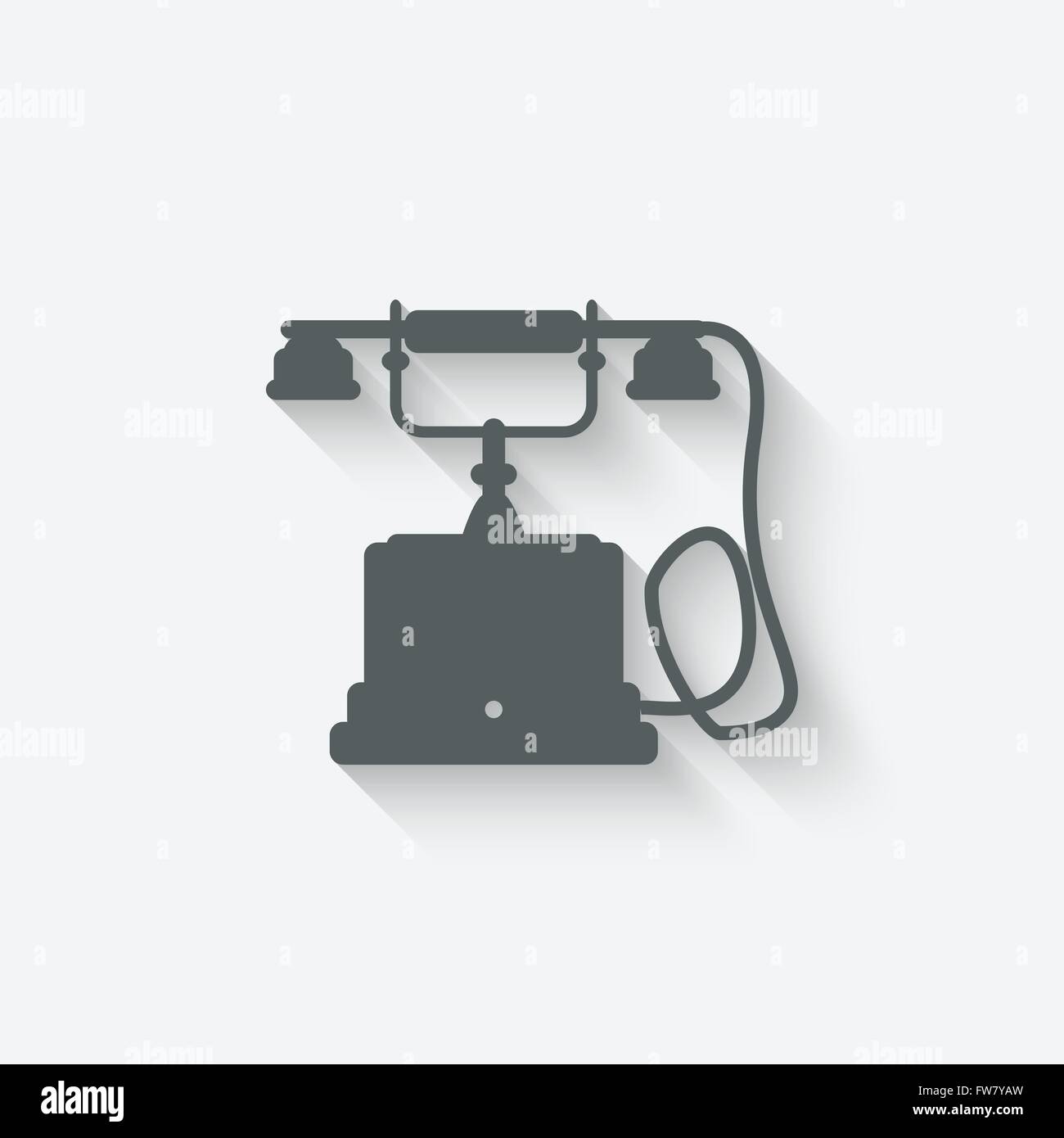 retro phone design element - vector illustration. eps 10 Stock Vector ...