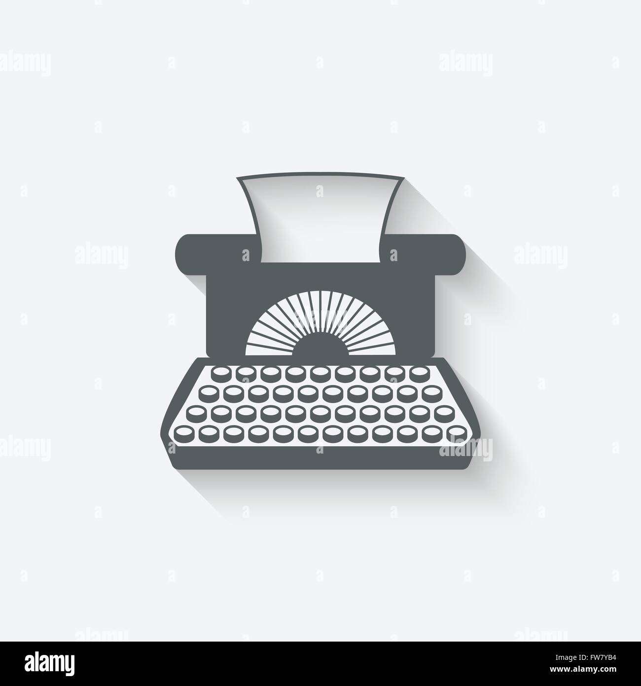 retro typewriter design element - vector illustration. eps 10 Stock ...