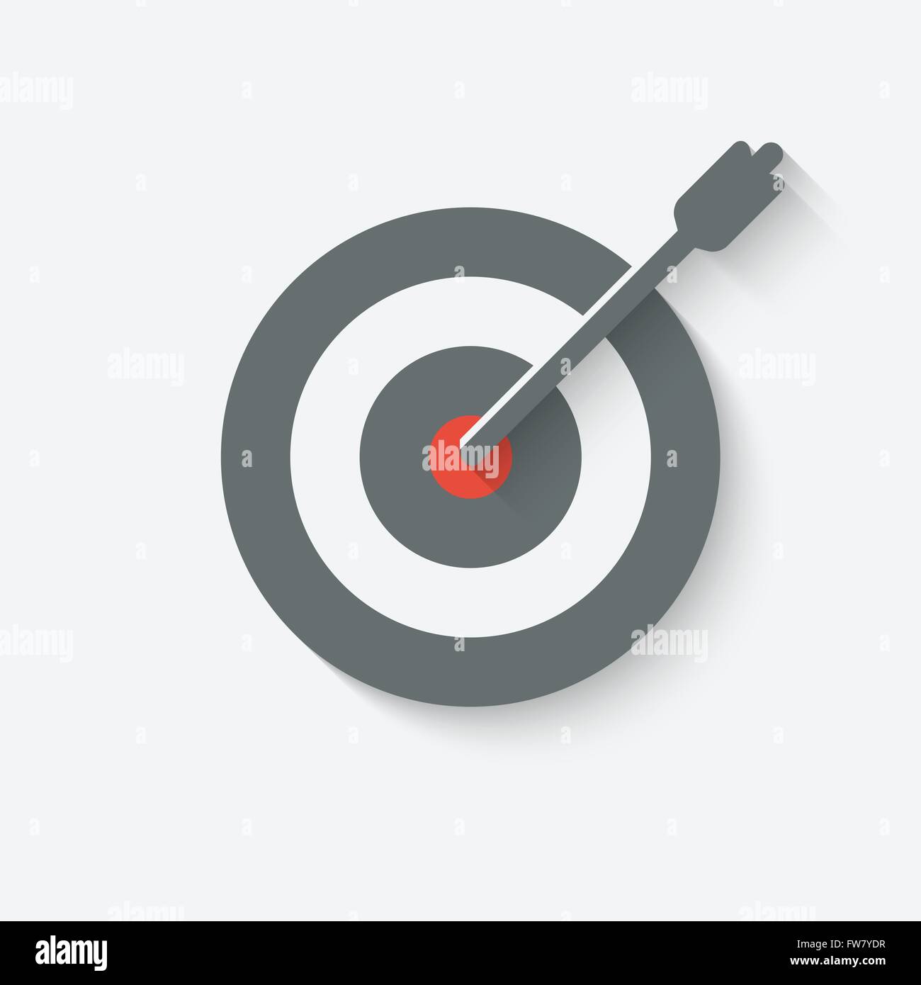 target with arrow - vector illustration. eps 10 Stock Vector Image ...
