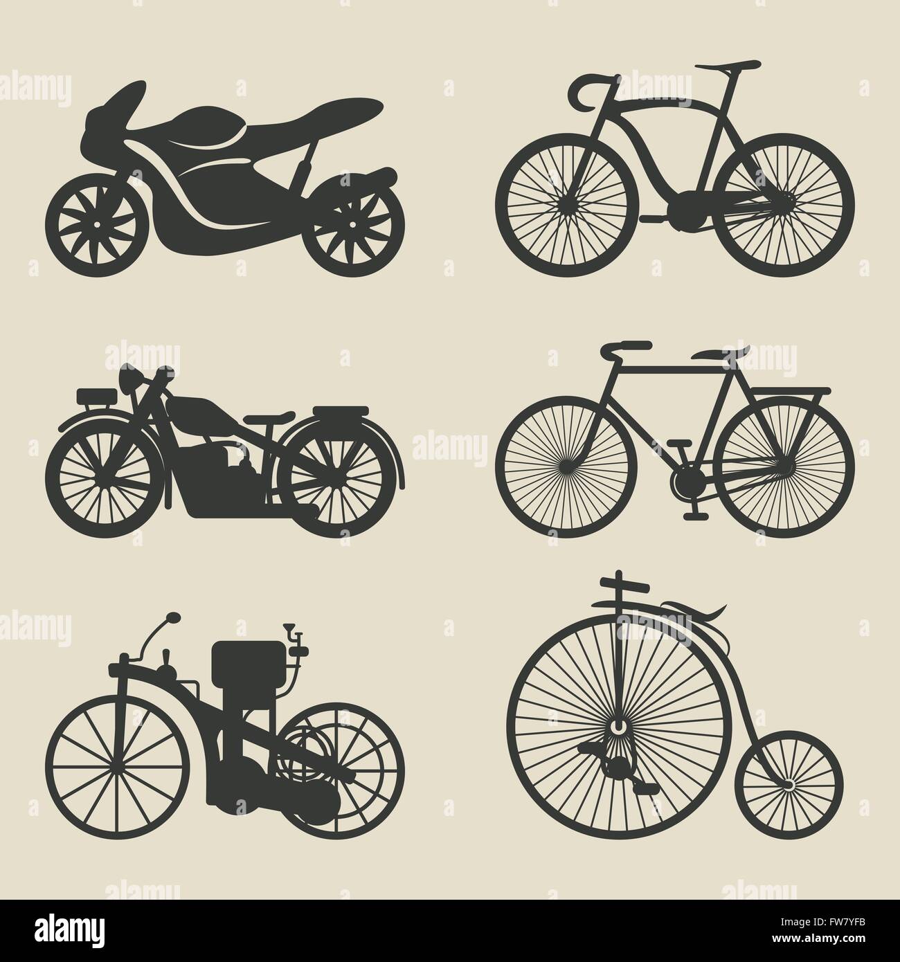 Vintage motorcycle black background Stock Vector Images - Alamy