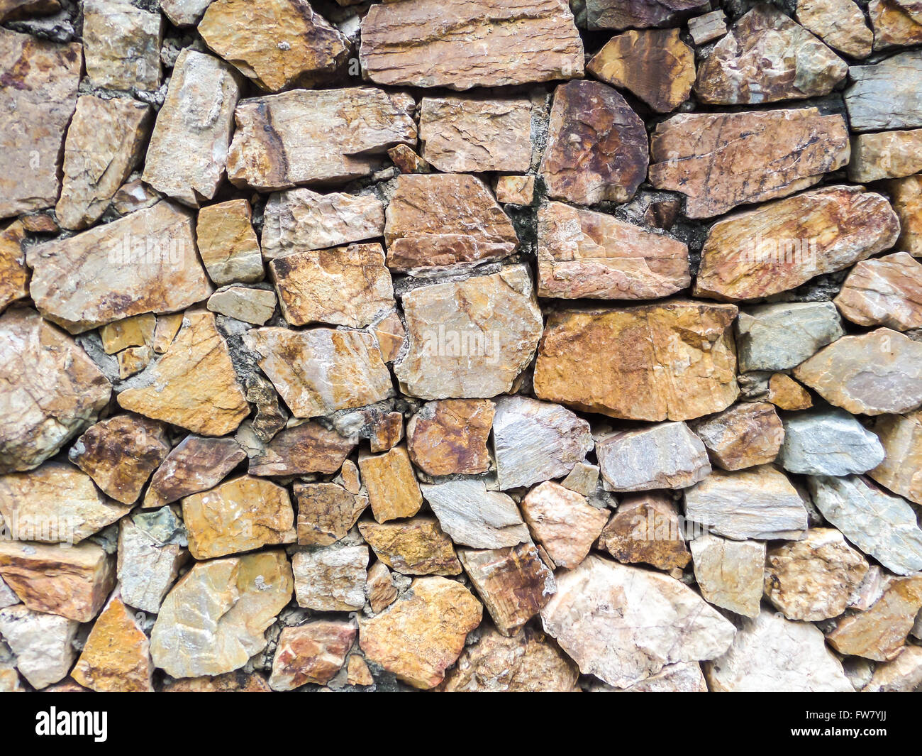 Stone wall and earth tone color Stock Photo - Alamy
