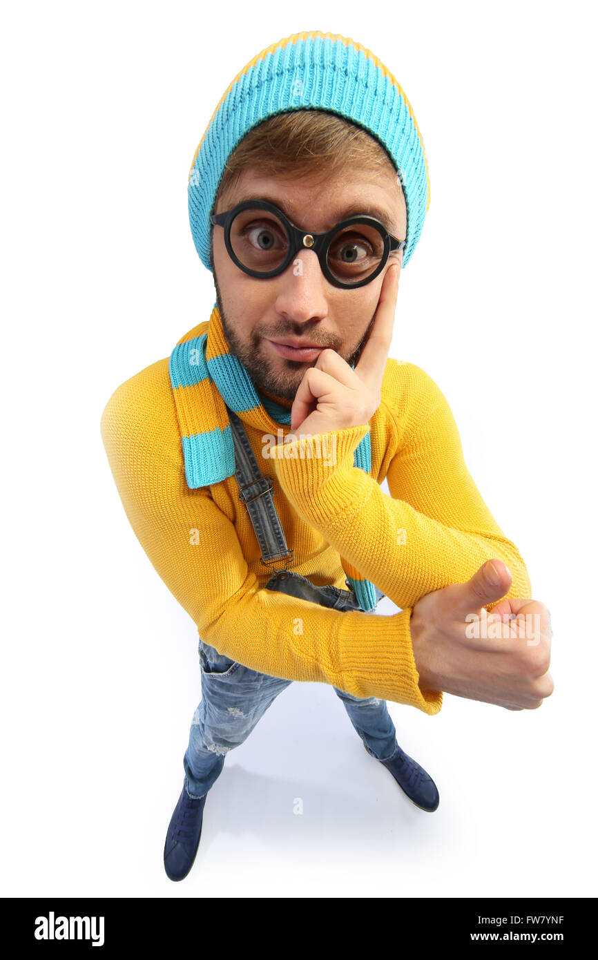 Man With Distorted Face High Resolution Stock Photography and Images ...