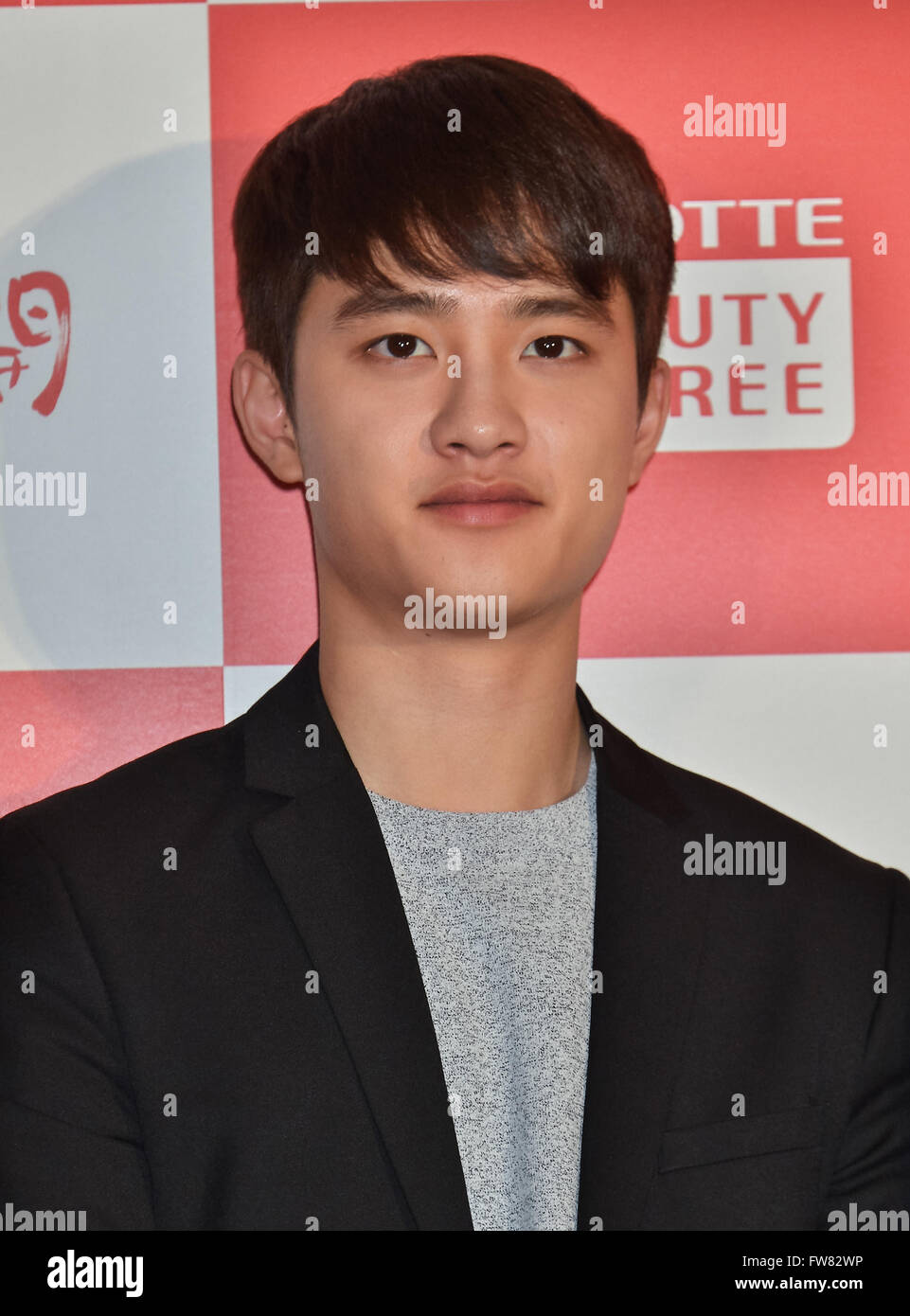 D.O.(EXO), Mar 31, 2016 : Tokyo, Japan : Korean singer D.O. of EXO ...