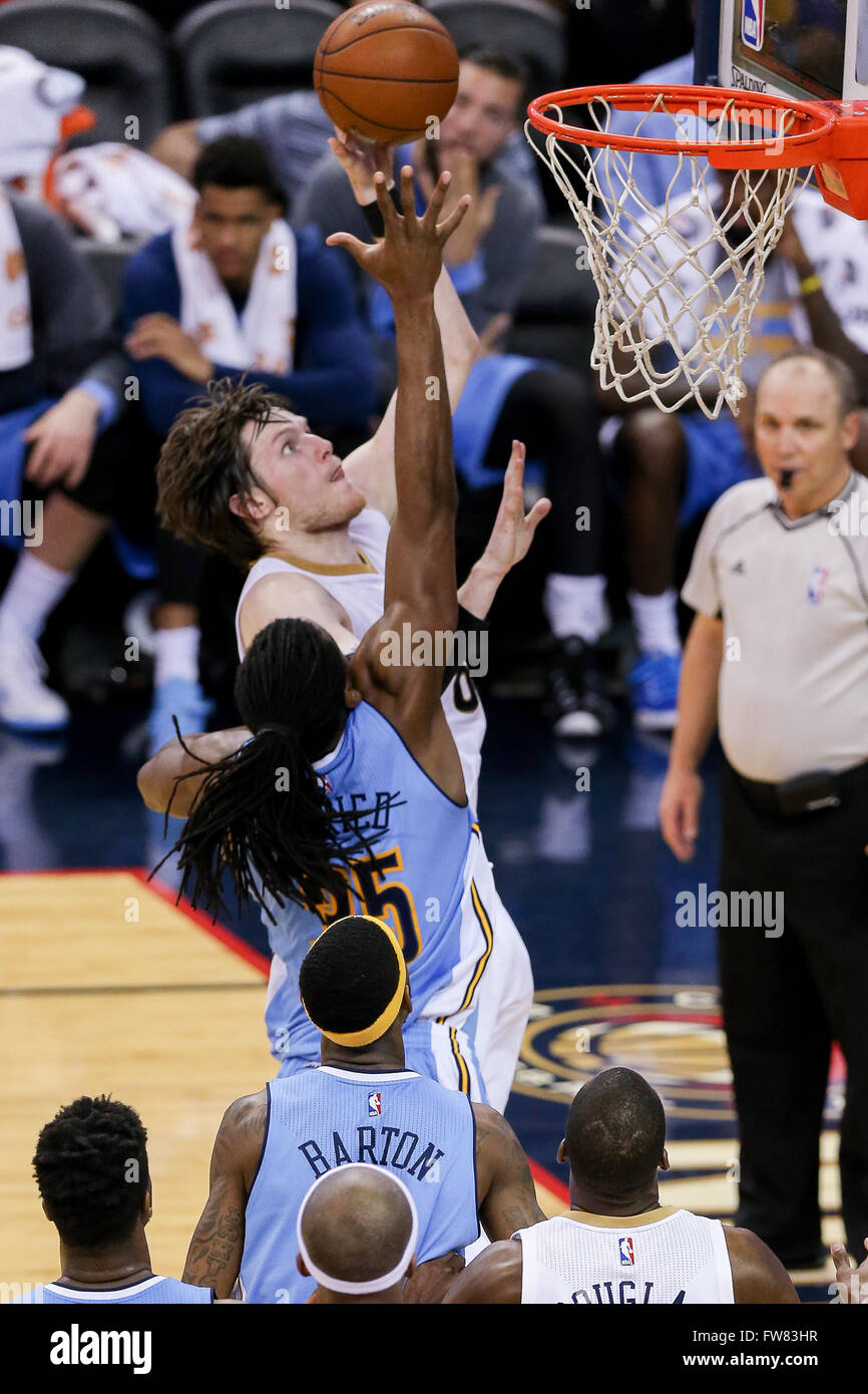 New Orleans, LA, USA. 31st Mar, 2016. New Orleans Pelicans forward Luke ...