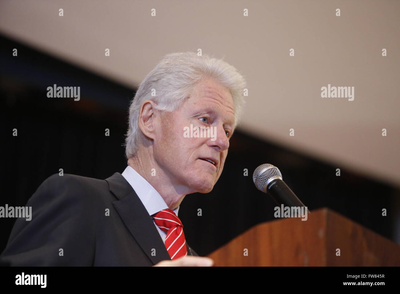 New York City, United States. 31st Mar, 2016. Former president Bill ...