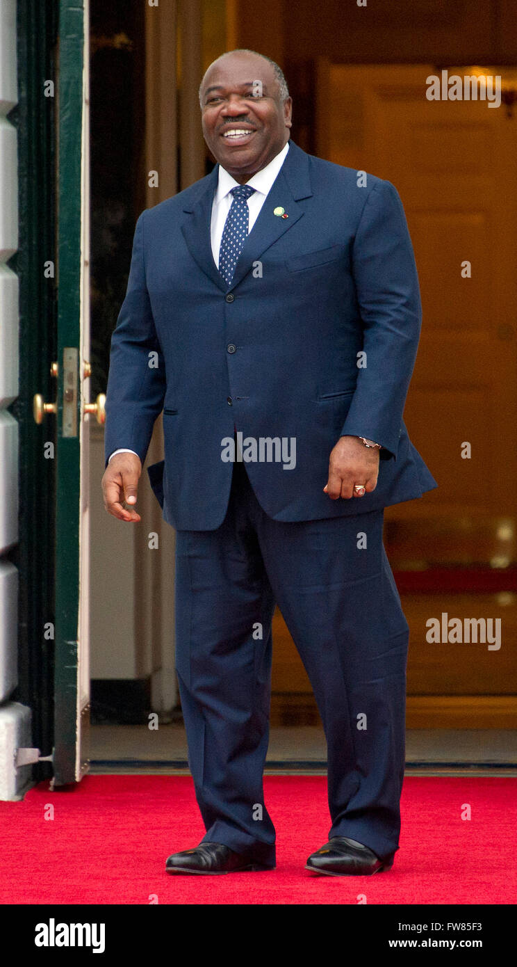 Ali Bongo Ondimba, President of Gabonese Republic arrives for the ...
