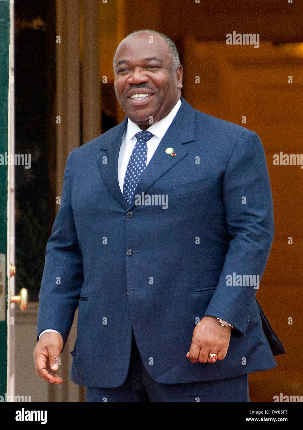Ali Bongo Ondimba, President of Gabonese Republic arrives for the ...