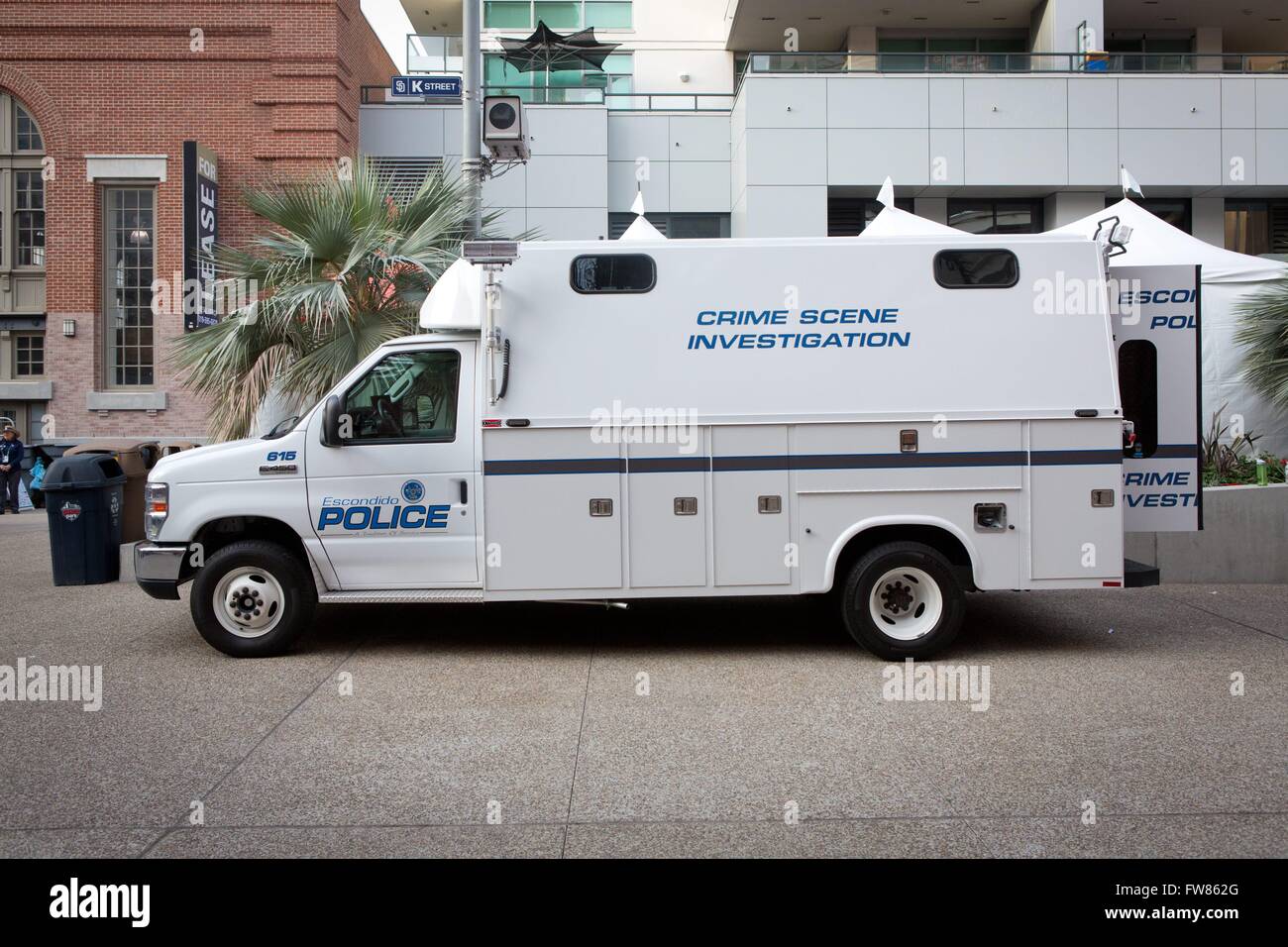 Mobile unit of CSI Escondido at the EXPO day at Petco park San Diego ...