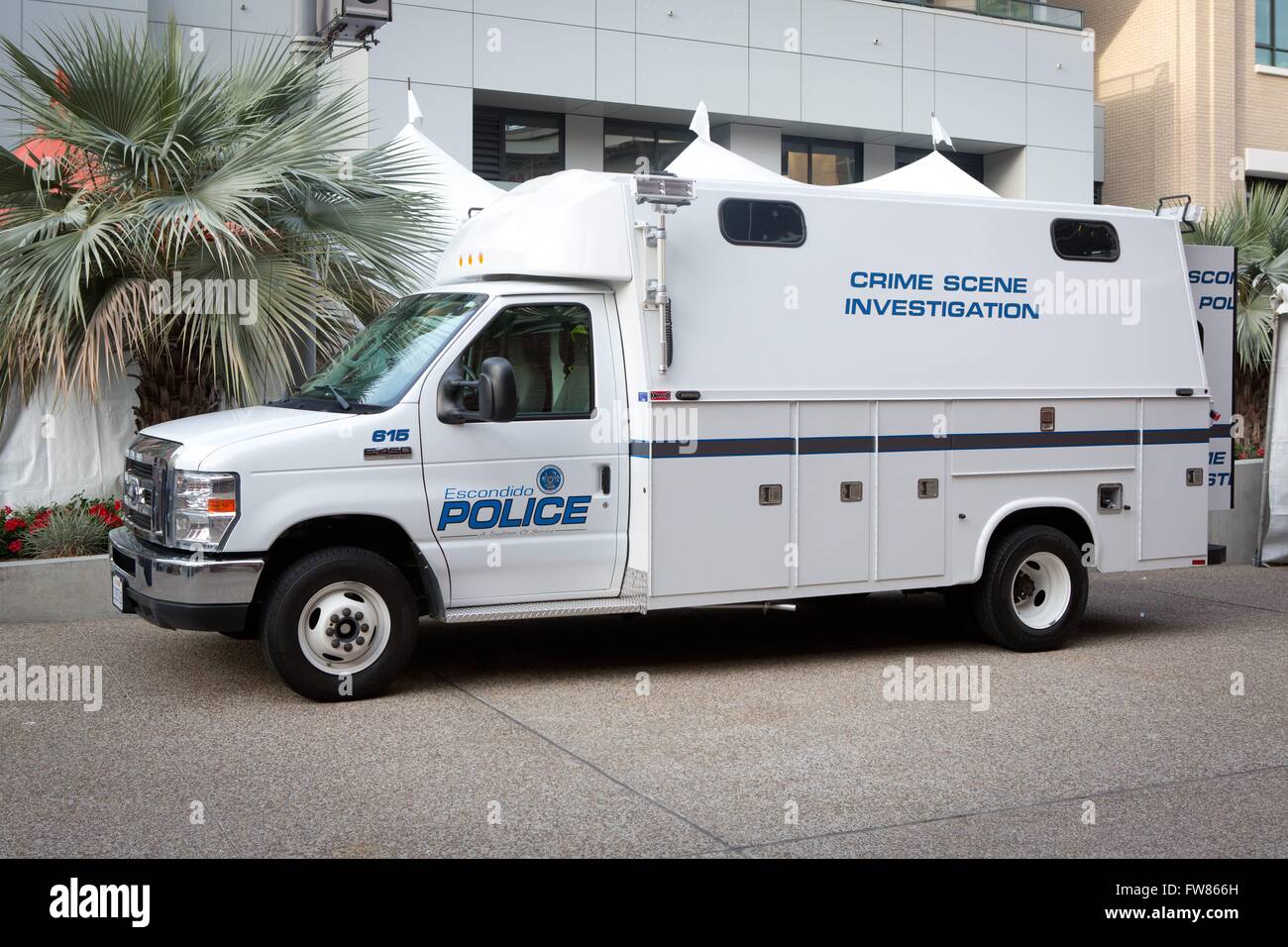 Mobile unit of CSI Escondido at the EXPO day at Petco park San Diego ...