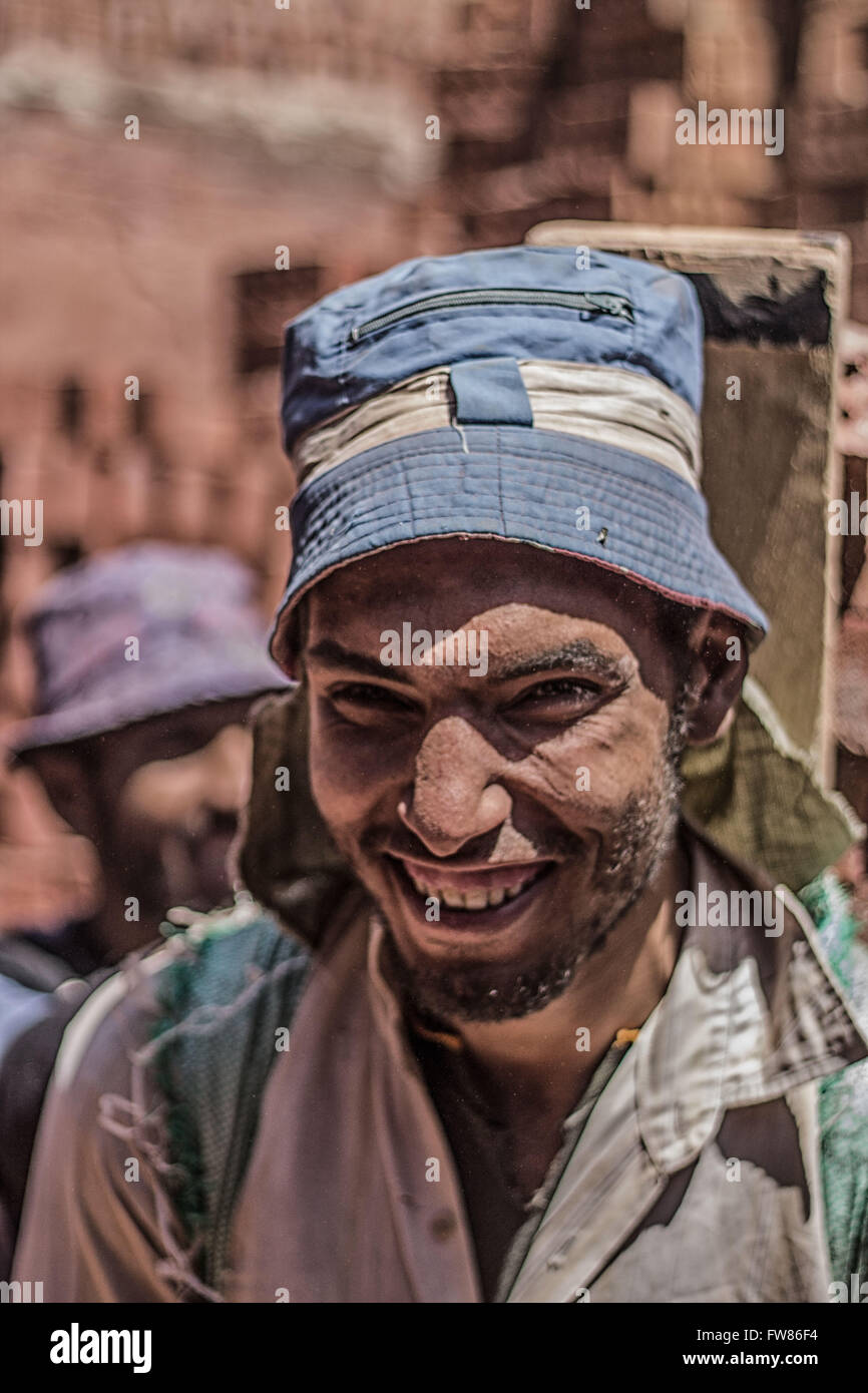 April 1, 2016 - One brick factory workers, who named Abdul Salam has a ...