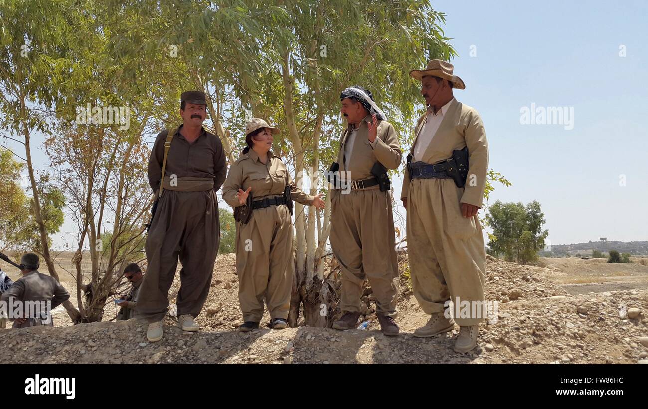 Female Kurdish Peshmerga fighting ISIS in Iraq and Syria Stock Photo ...
