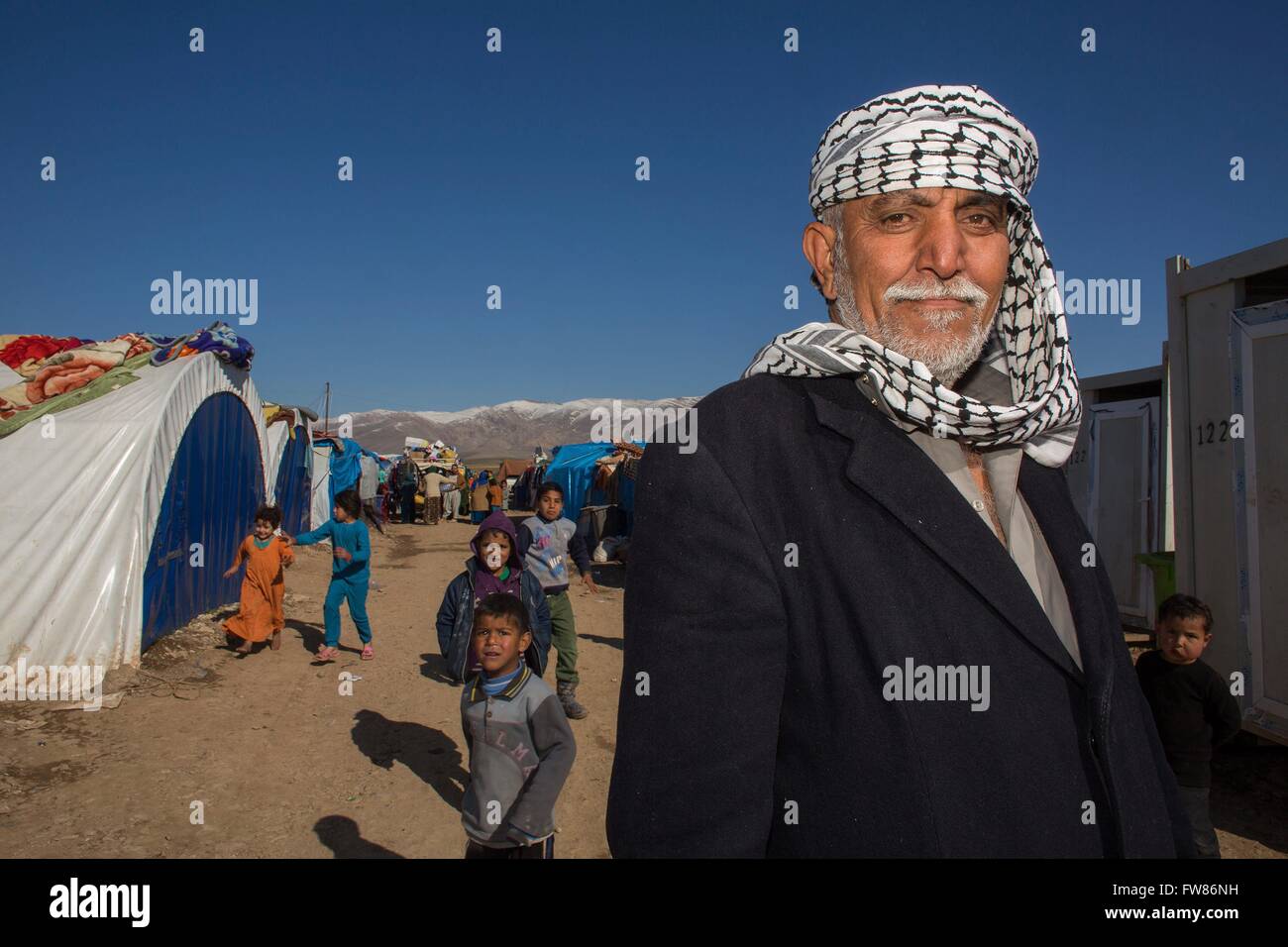 Displaced people in a refugee camp in Northern Iraq Stock Photo - Alamy