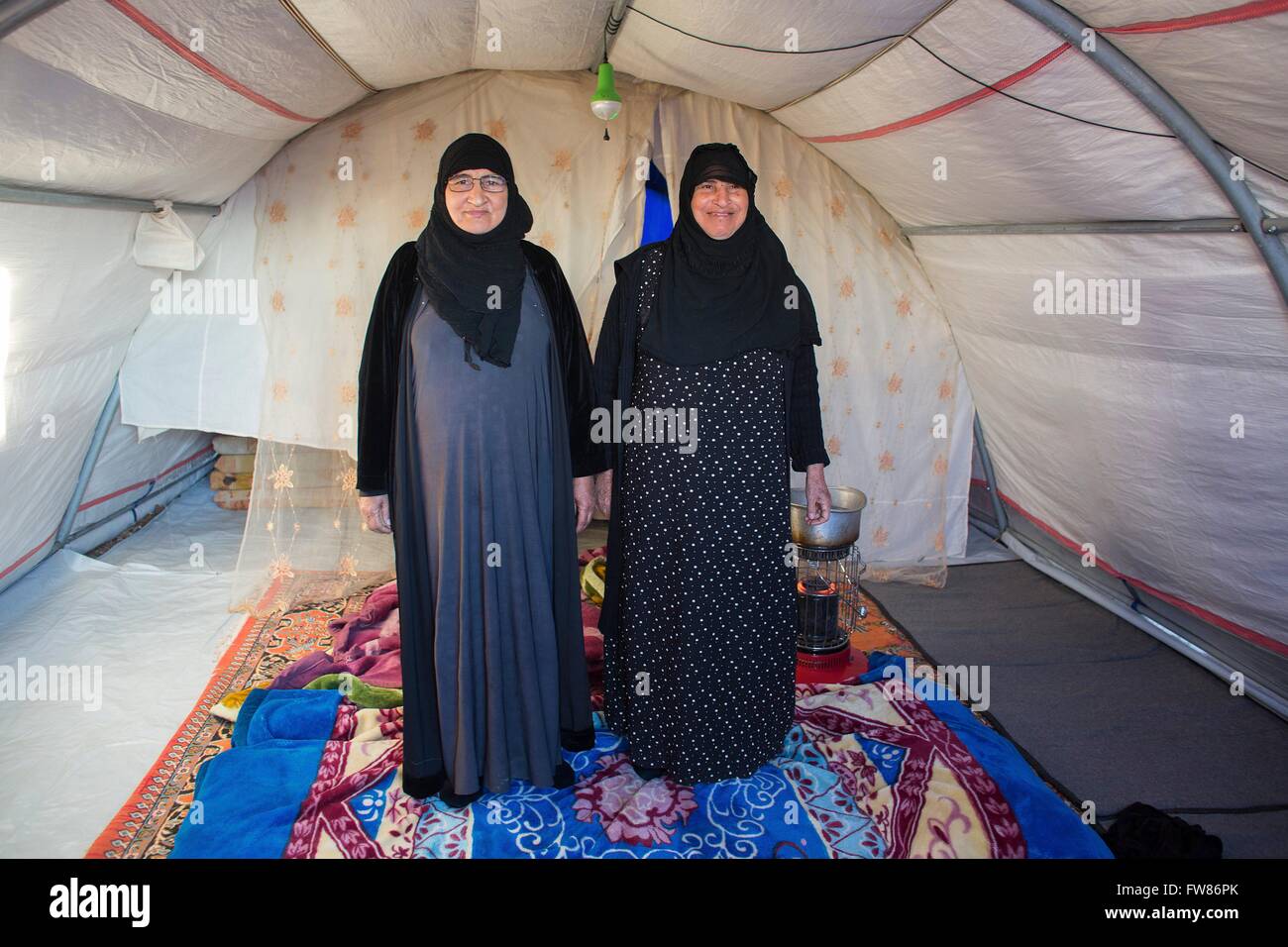 Interior refugee camp in northern hi-res stock photography and images ...