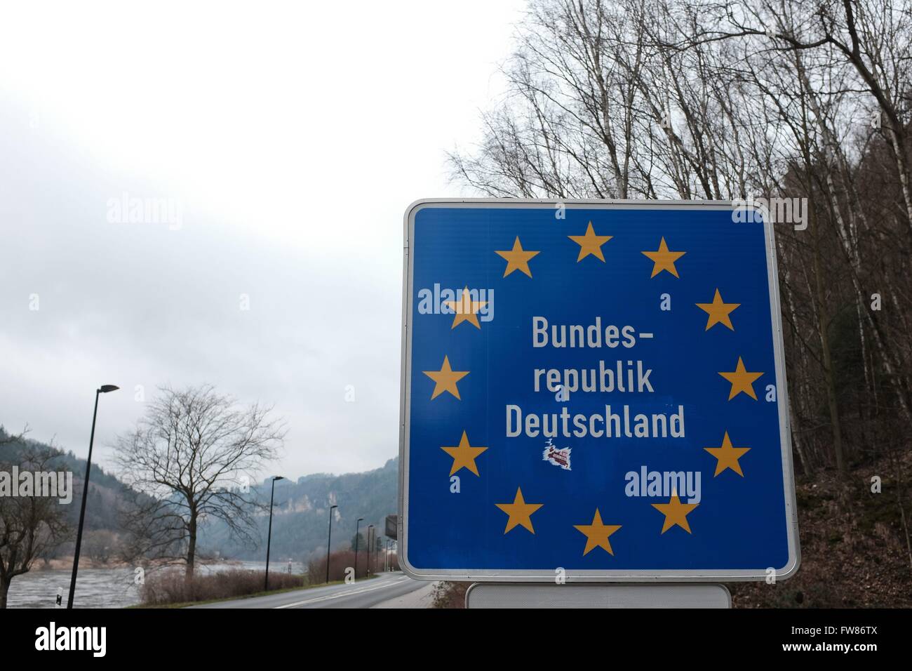 Crossing sign germany hi-res stock photography and images - Alamy