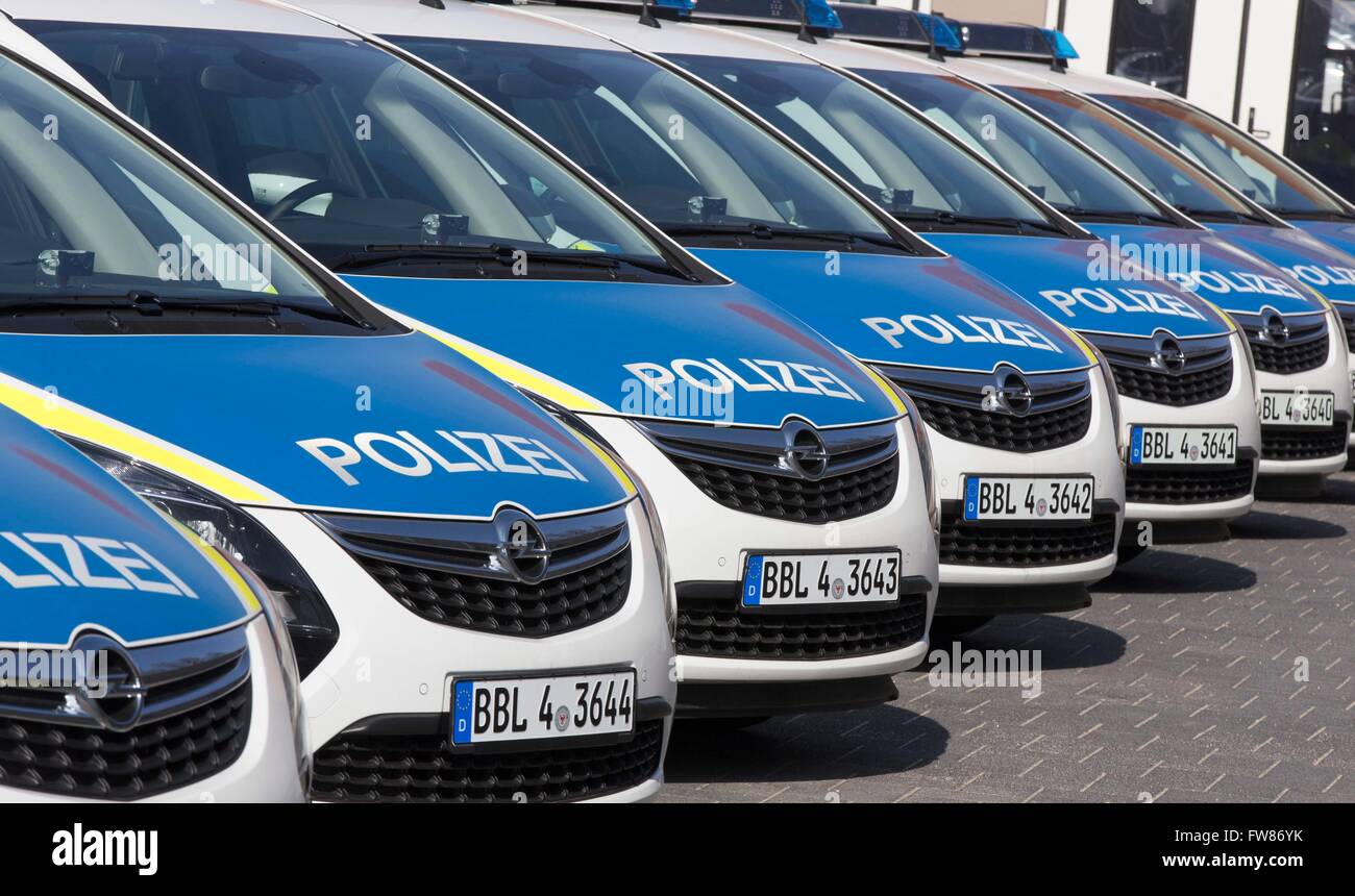 New police cars for Germn police in the German Federal State of ...