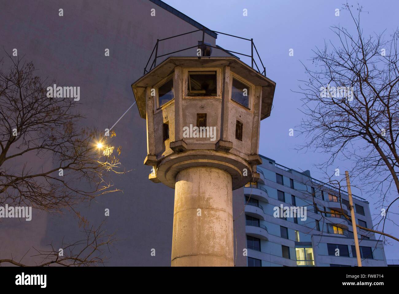 Picture shows the 'BT 6' watchtower in Berlin's Mitte district on12 ...