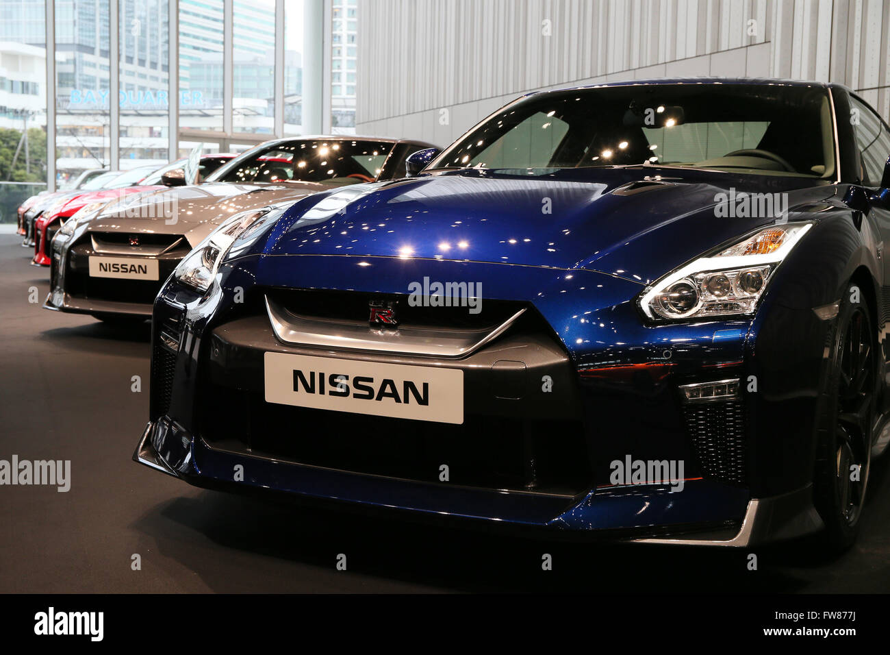Yokohama, Japan. 1st Apr, 2016. Japan's auto giant Nissan Motor unveils ...