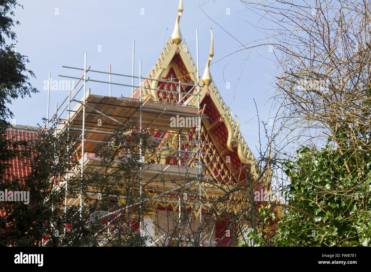 Wimbledon London,UK. 1st April 2016. The Buddhapadipa temple in ...