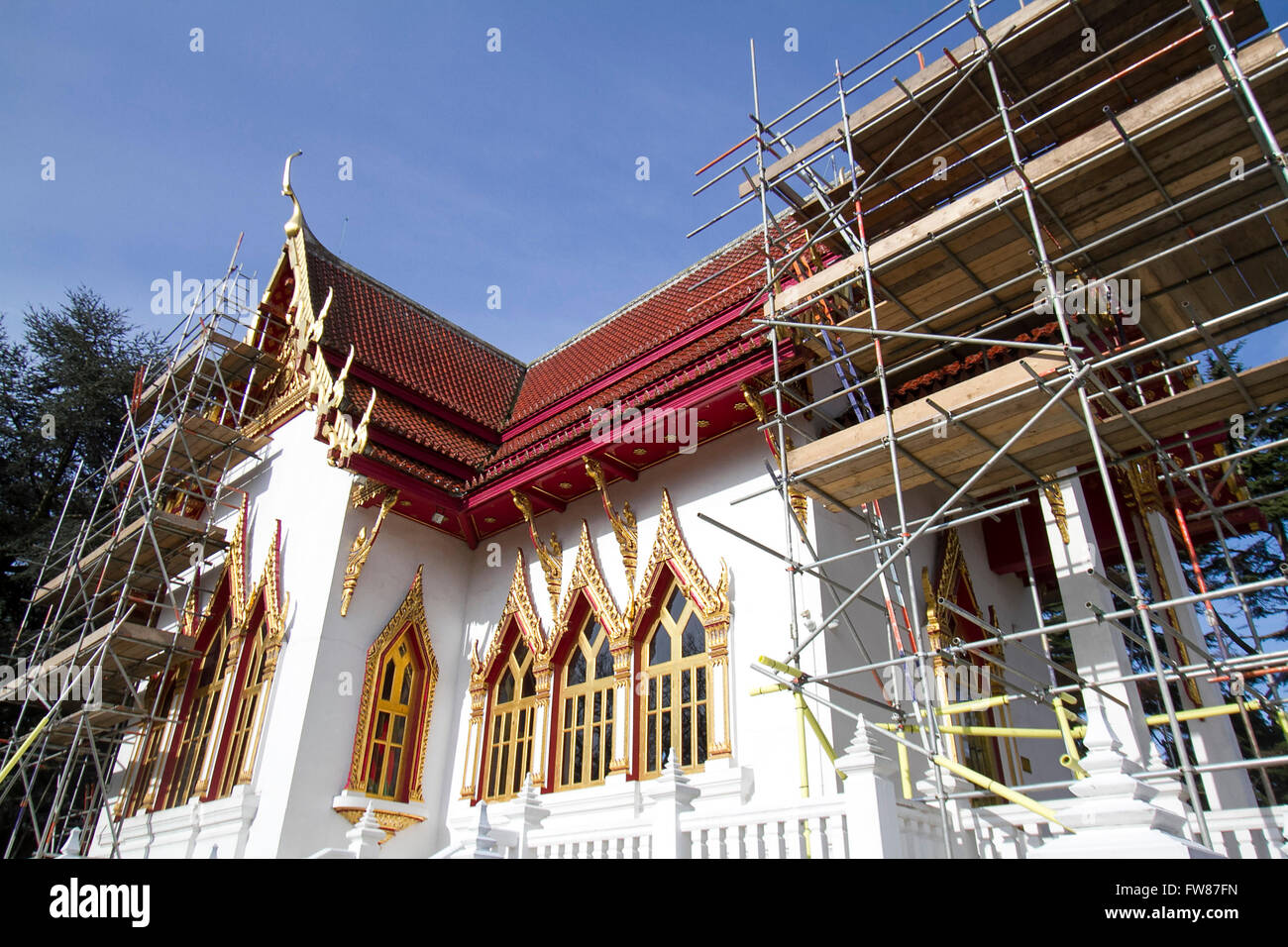 Wimbledon London,UK. 1st April 2016. The Buddhapadipa temple in ...