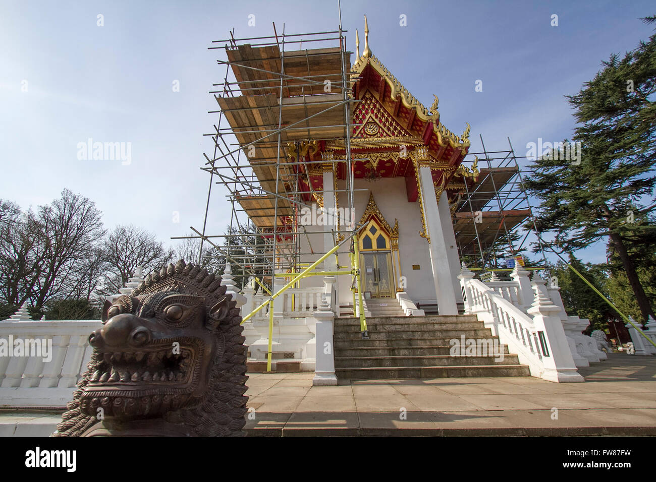 Wimbledon London,UK. 1st April 2016. The Buddhapadipa temple in ...