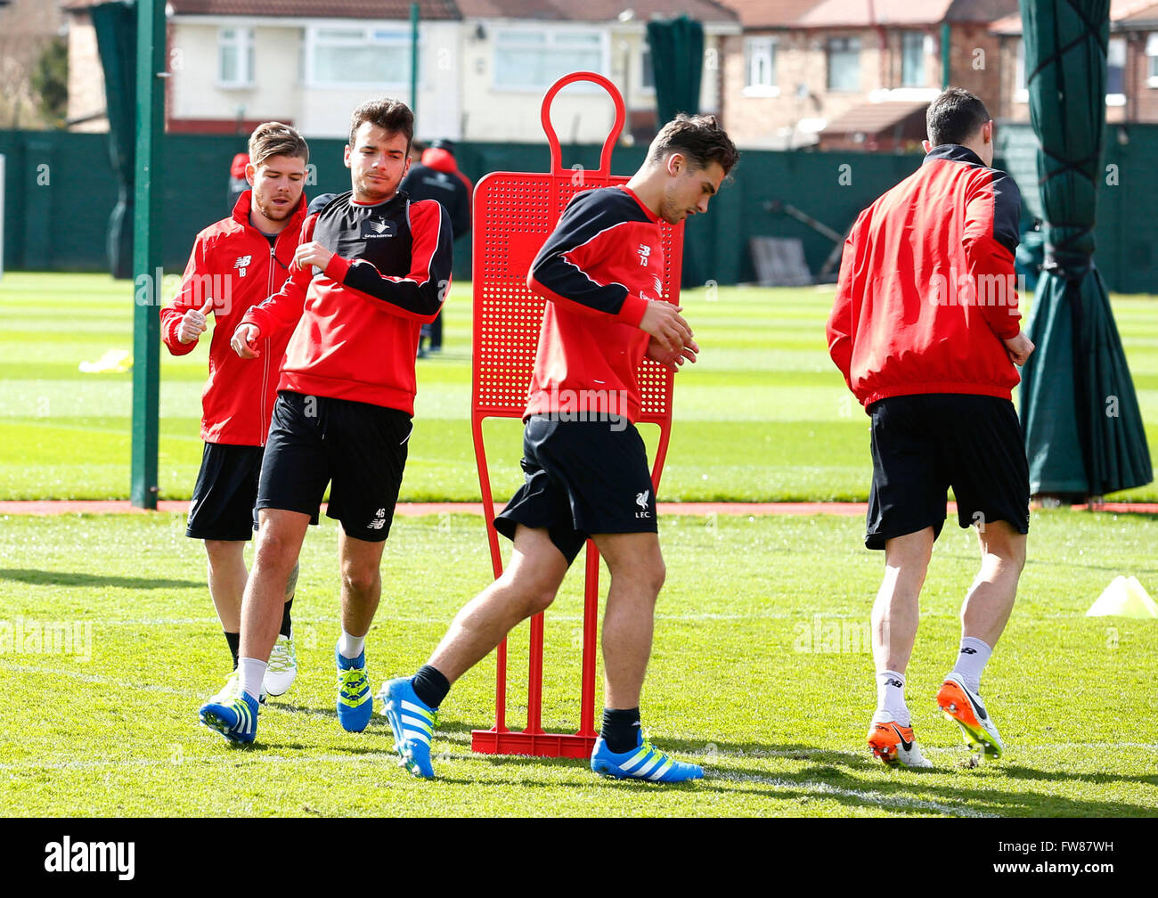 (L-R) Liverpool's Spanish defender Alberto Moreno, Liverpool's English ...