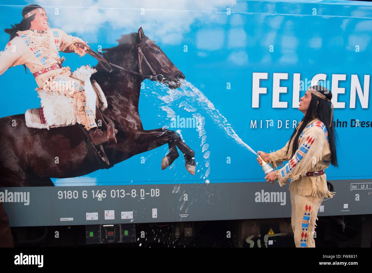 Dresden, Germany. 01st Apr, 2016. Actor Michael Berndt-Canana as ...