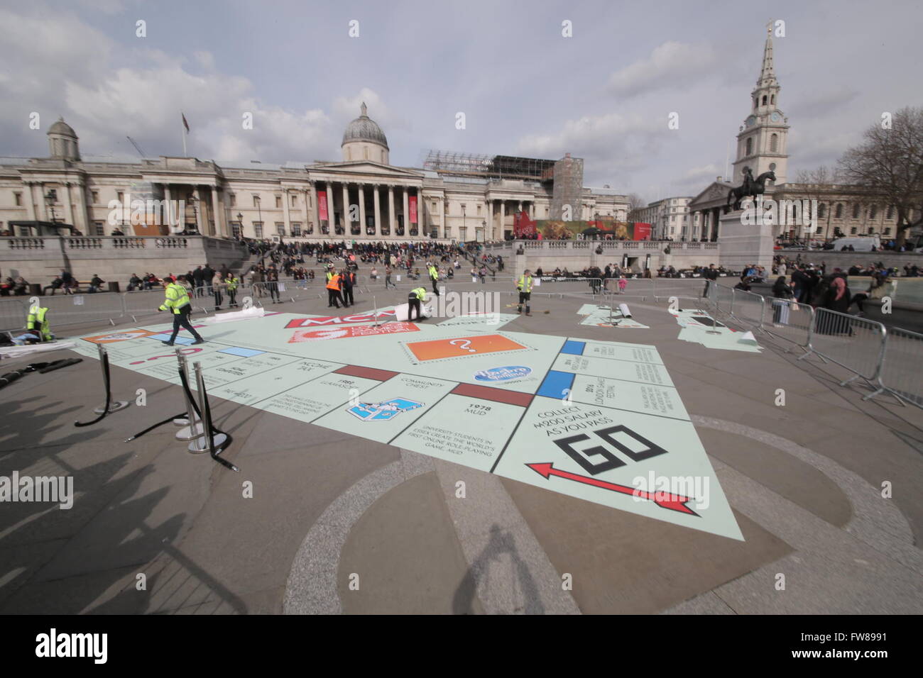 Trafalgar square monopoly board hi-res stock photography and images - Alamy