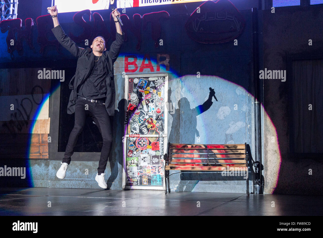 Madison, Wisconsin, USA. 31st Mar, 2016. Rapper G-EAZY performs live at ...