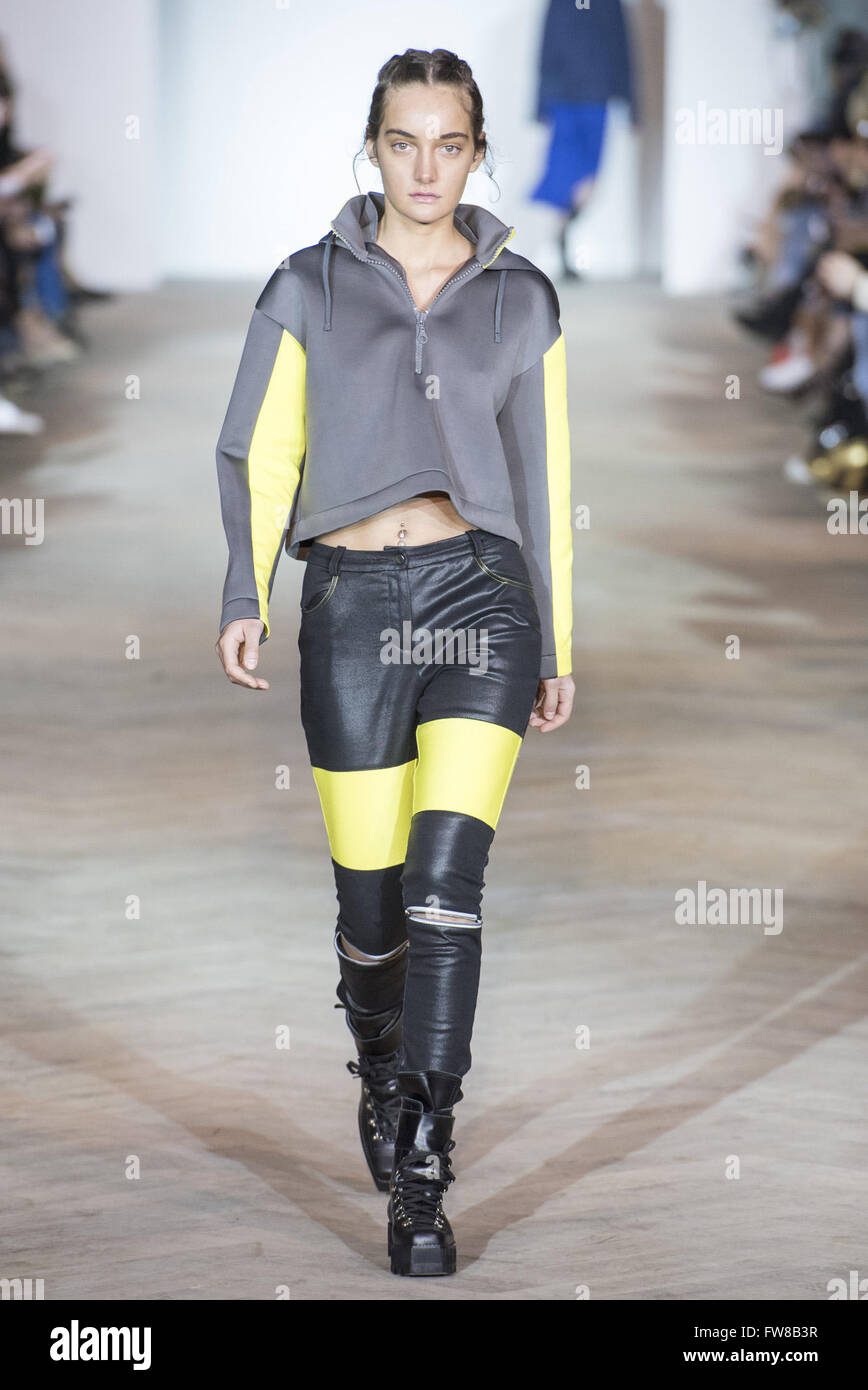 Tbilisi, Georgia. 1st Apr, 2016. A model presents a creation of Ani ...