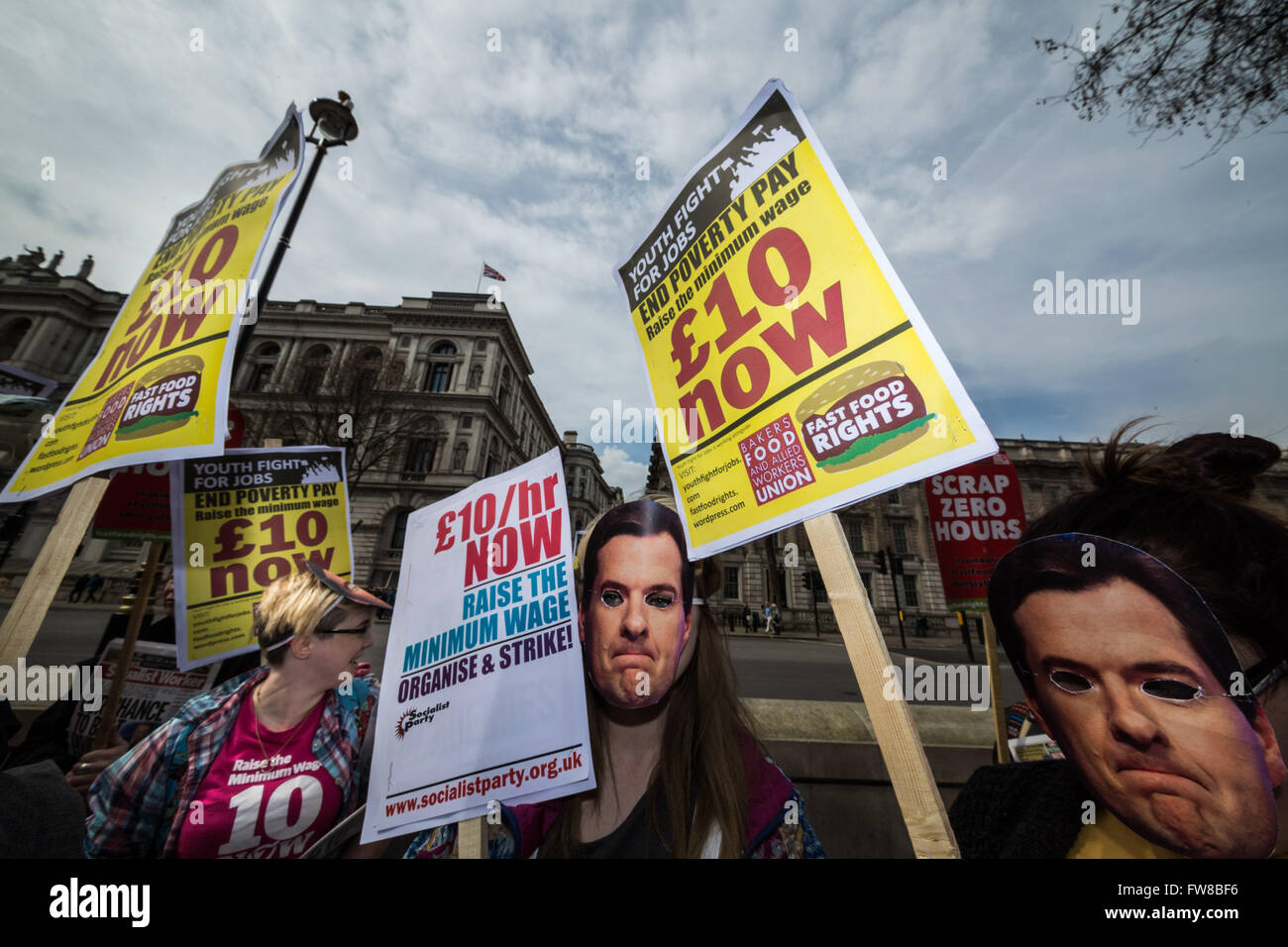 Fast food rights protest hi-res stock photography and images - Alamy