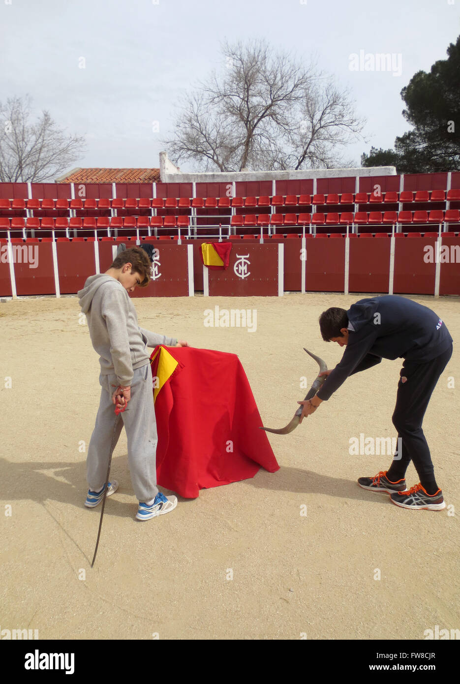 Bullfighting Red Cloth Stock Photos & Bullfighting Red Cloth Stock ...