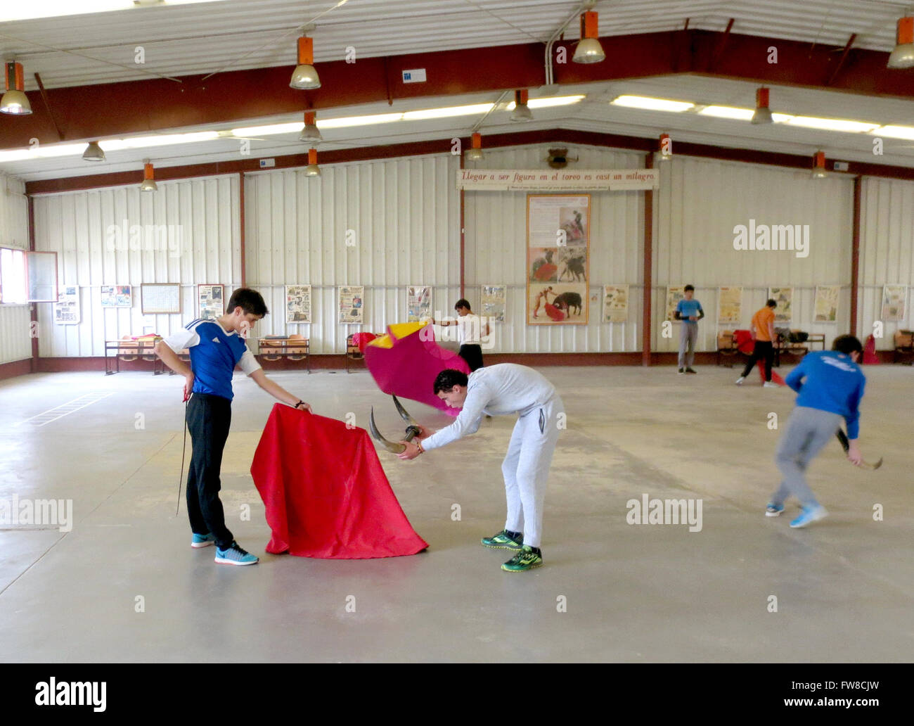 Red cloth bullfighting hi-res stock photography and images - Alamy