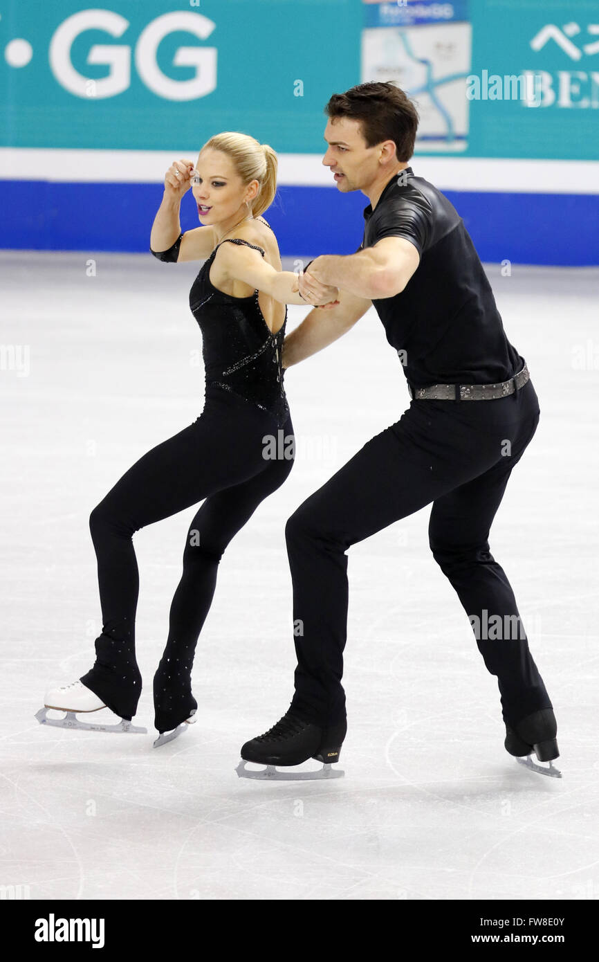 Boston, USA. 1st Apr, 2016. Alexa Scimeca and Chris Knierim (USA ...